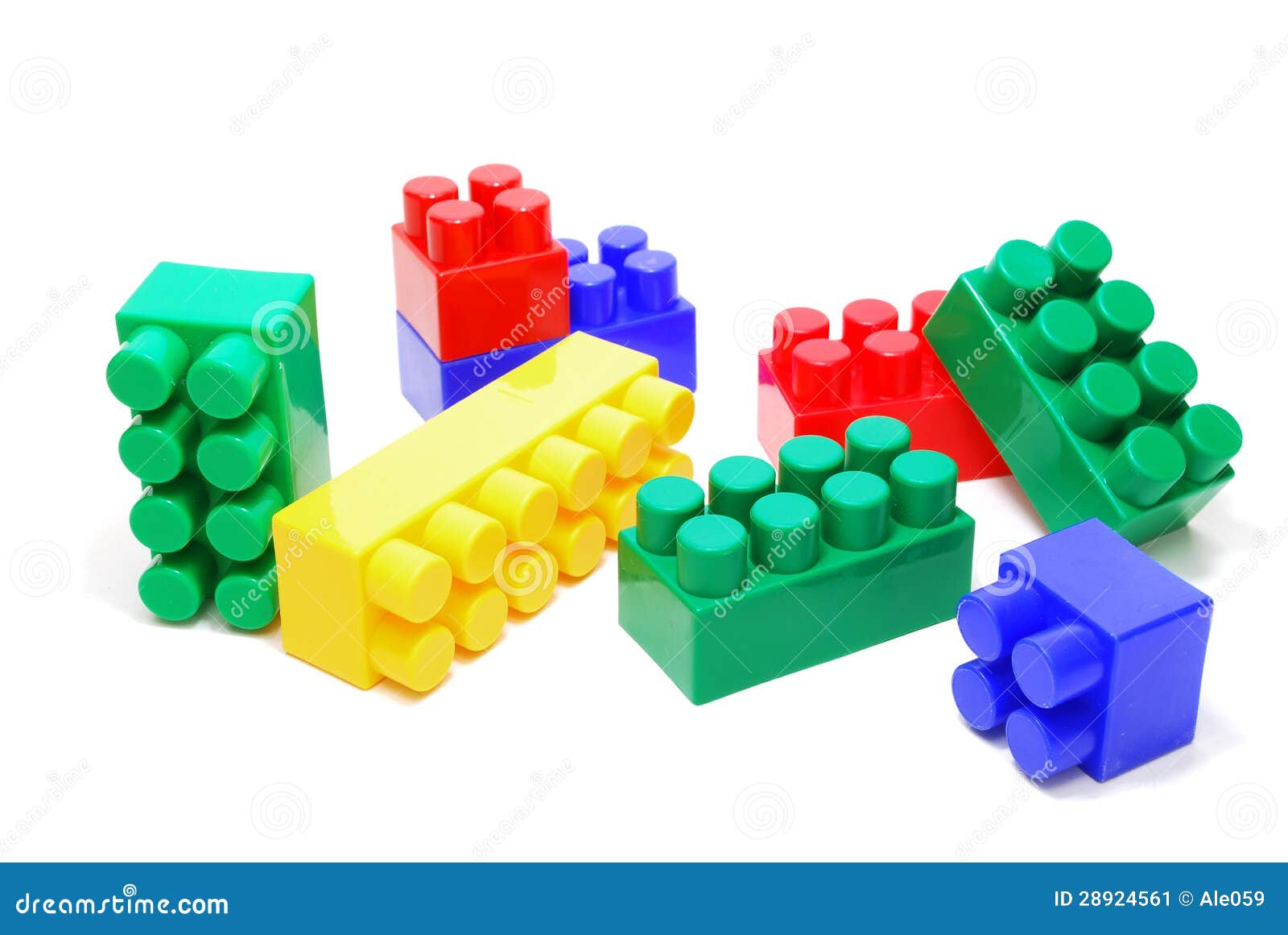 Colored Lego Bricks stock image. Image of yellow, group - 28924561