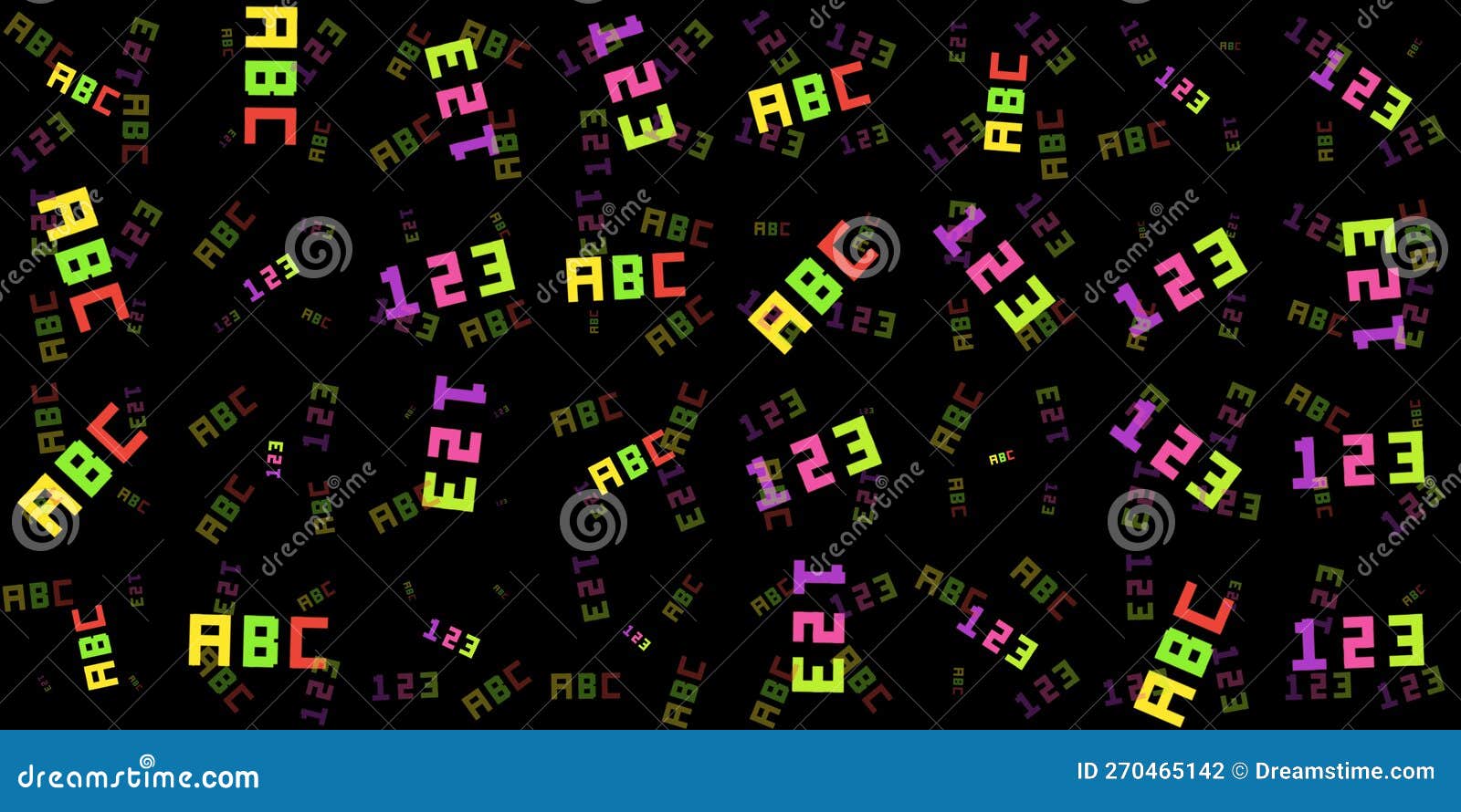 Colored Letters on Black Background Texture Stock Illustration ...