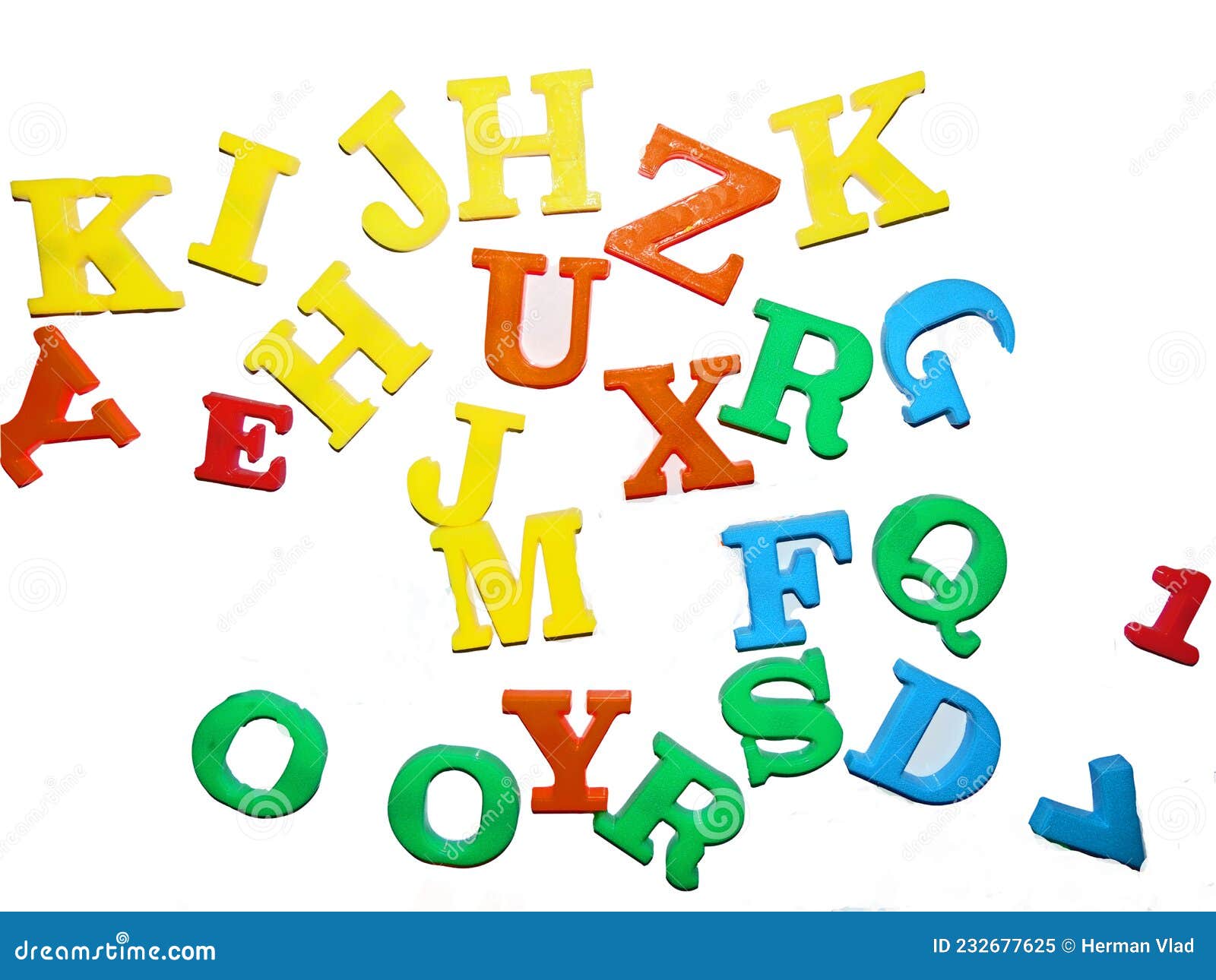 Colored Letters Isolated on White Stock Image - Image of letters ...