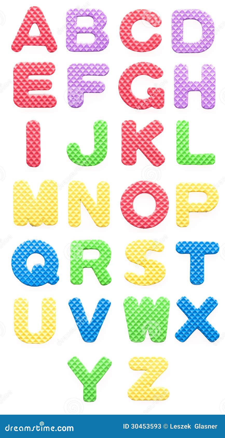 Colored Letters Set, Alphabet for Children Stock Illustration ...