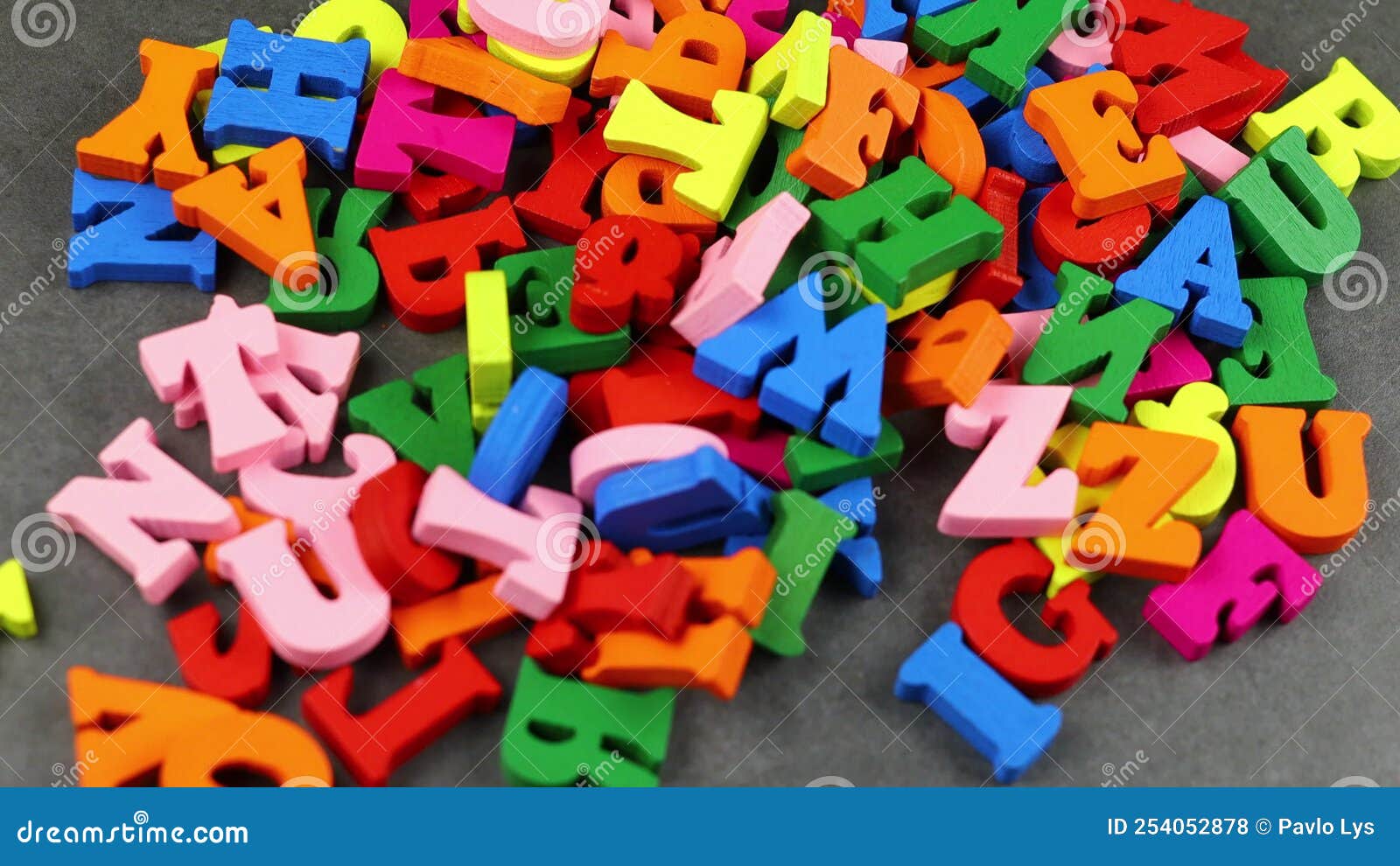 Colored Letters. a Symbol of Knowledge and Learning Stock Footage ...