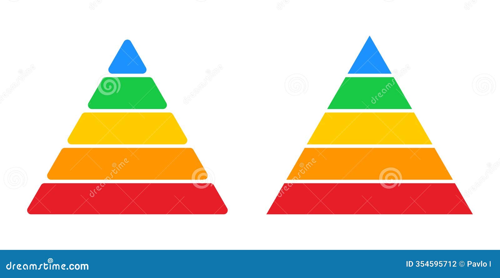 Colored Levels of Triangular Pyramid. Maslow Hierarchy of Needs ... Colored Levels of Triangular Pyramid. Maslow Hierarchy of Needs ...