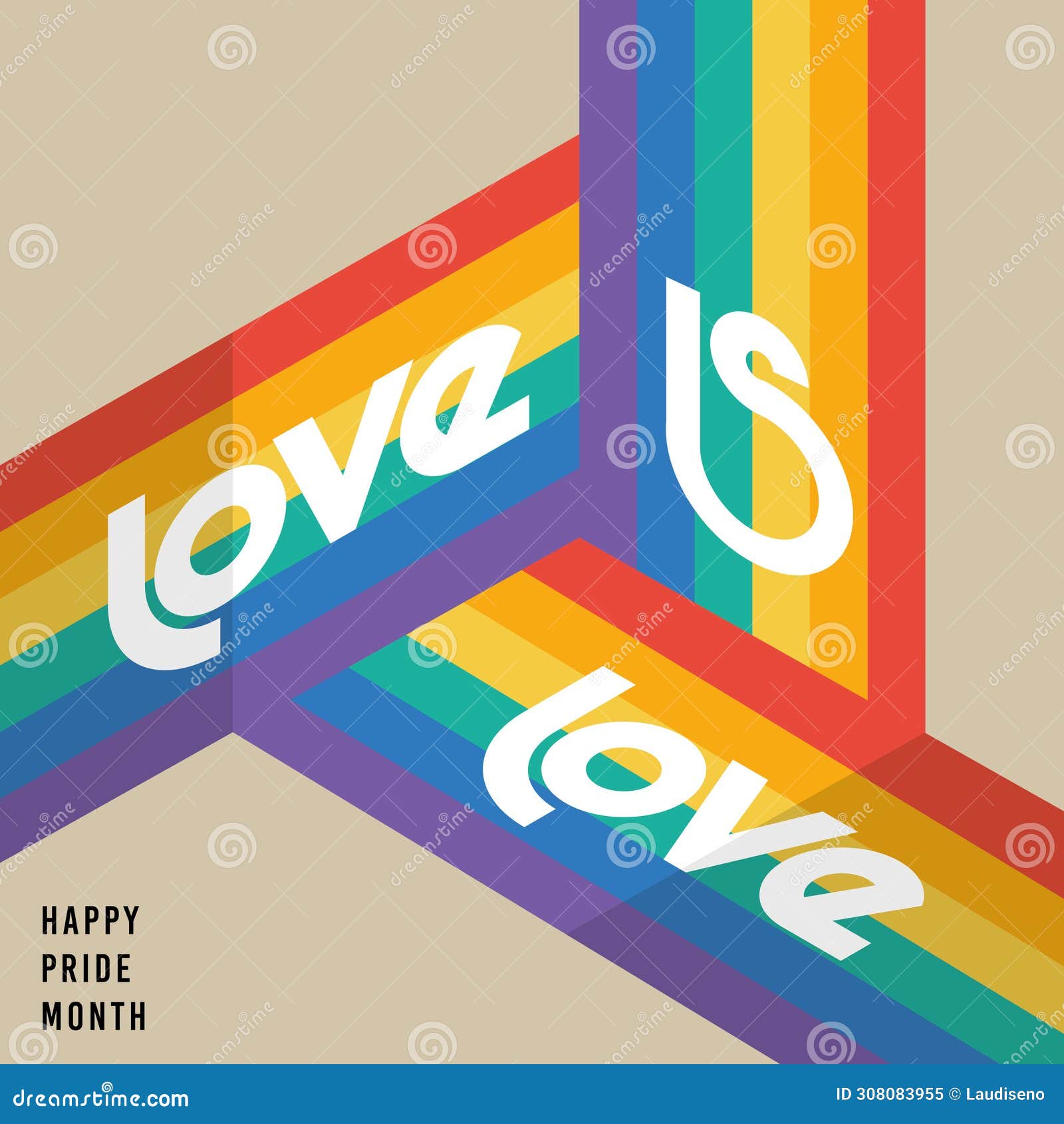 Colored Lgbt Pride Poster Vector Stock Vector - Illustration of design ...