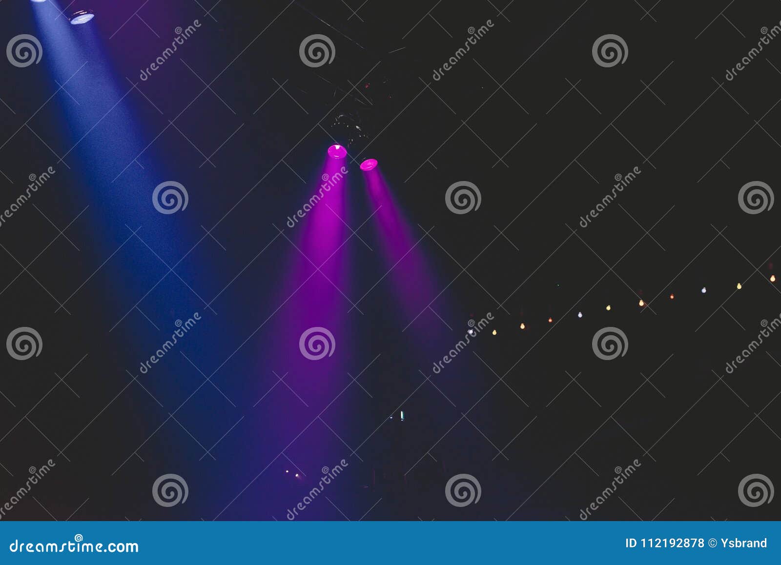 Colored Light Beams in Nightclub. Stock Photo - Image of entertainment ...