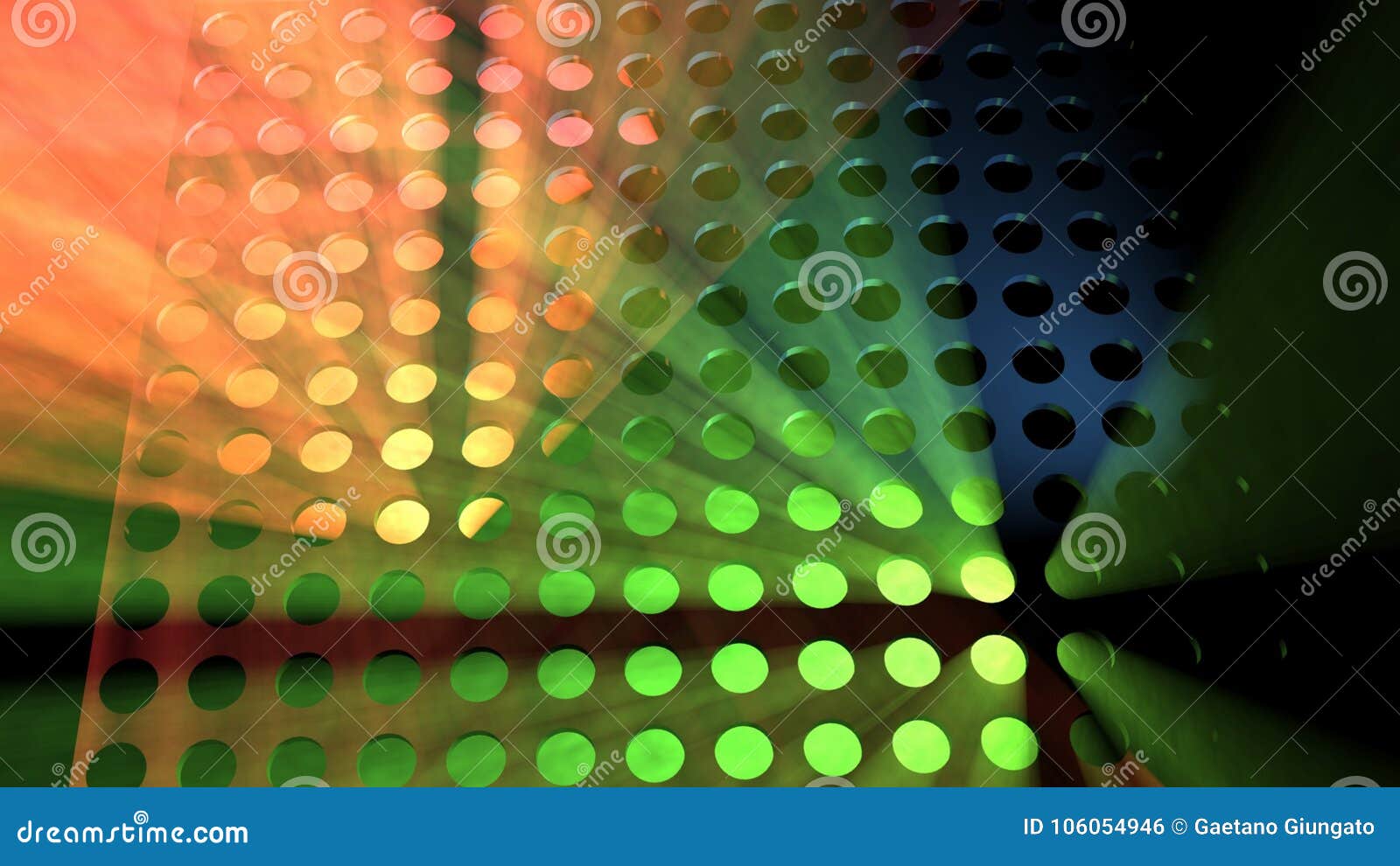 Colored Light Rays through a Grid Stock Illustration - Illustration of ...