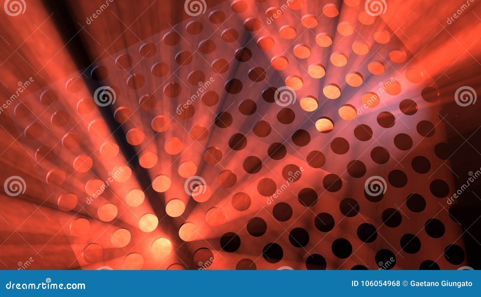 Colored Light Rays through a Grid Stock Illustration - Illustration of ...