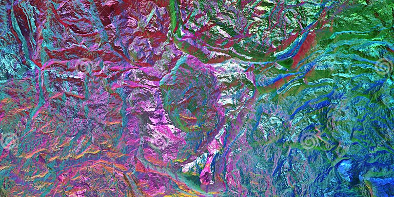 Colored Light on Textured Surface. Stock Illustration - Illustration of ...