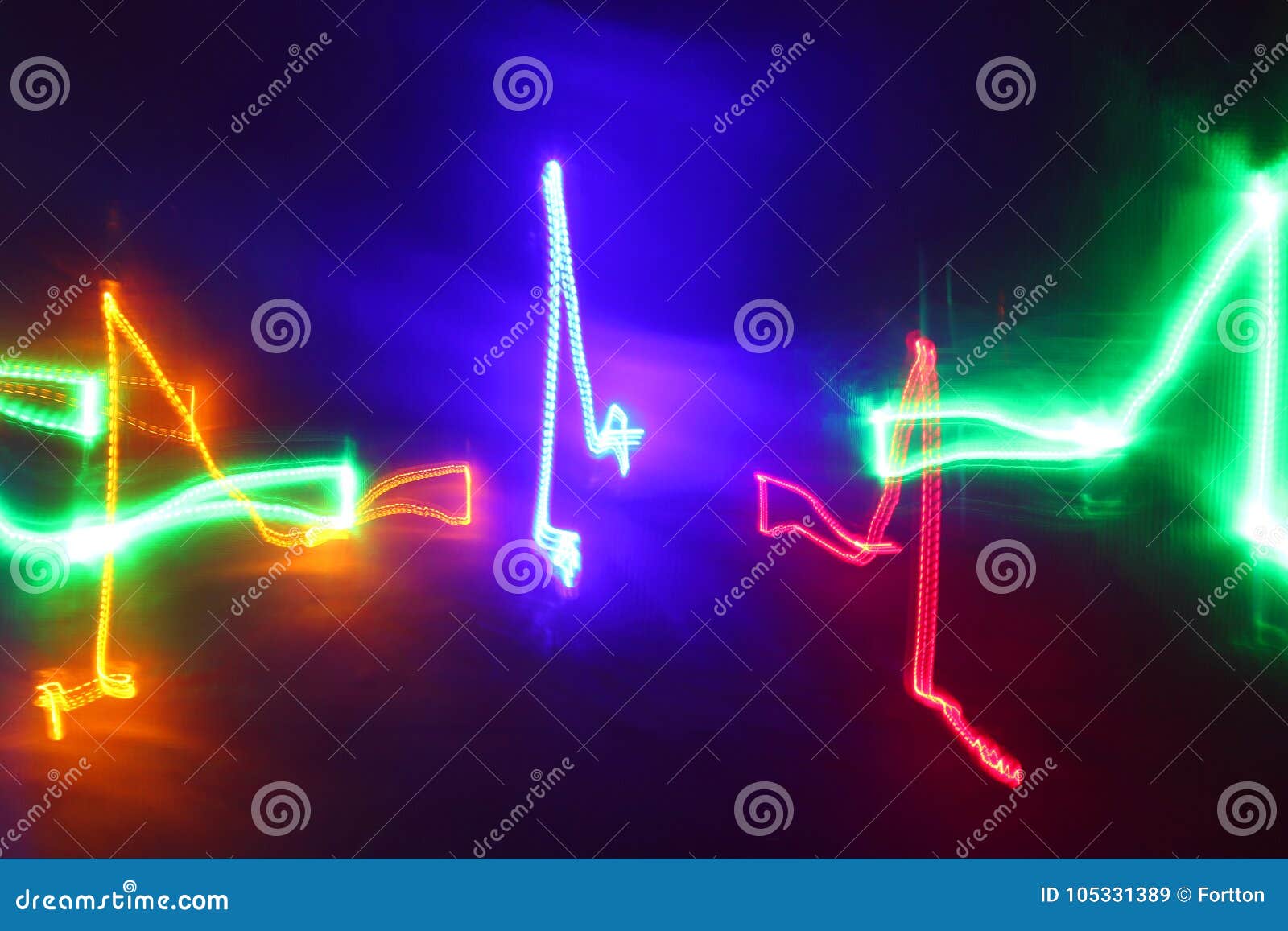 Colored Light Textures. Abstract Background of Light Lines Stock Image ...
