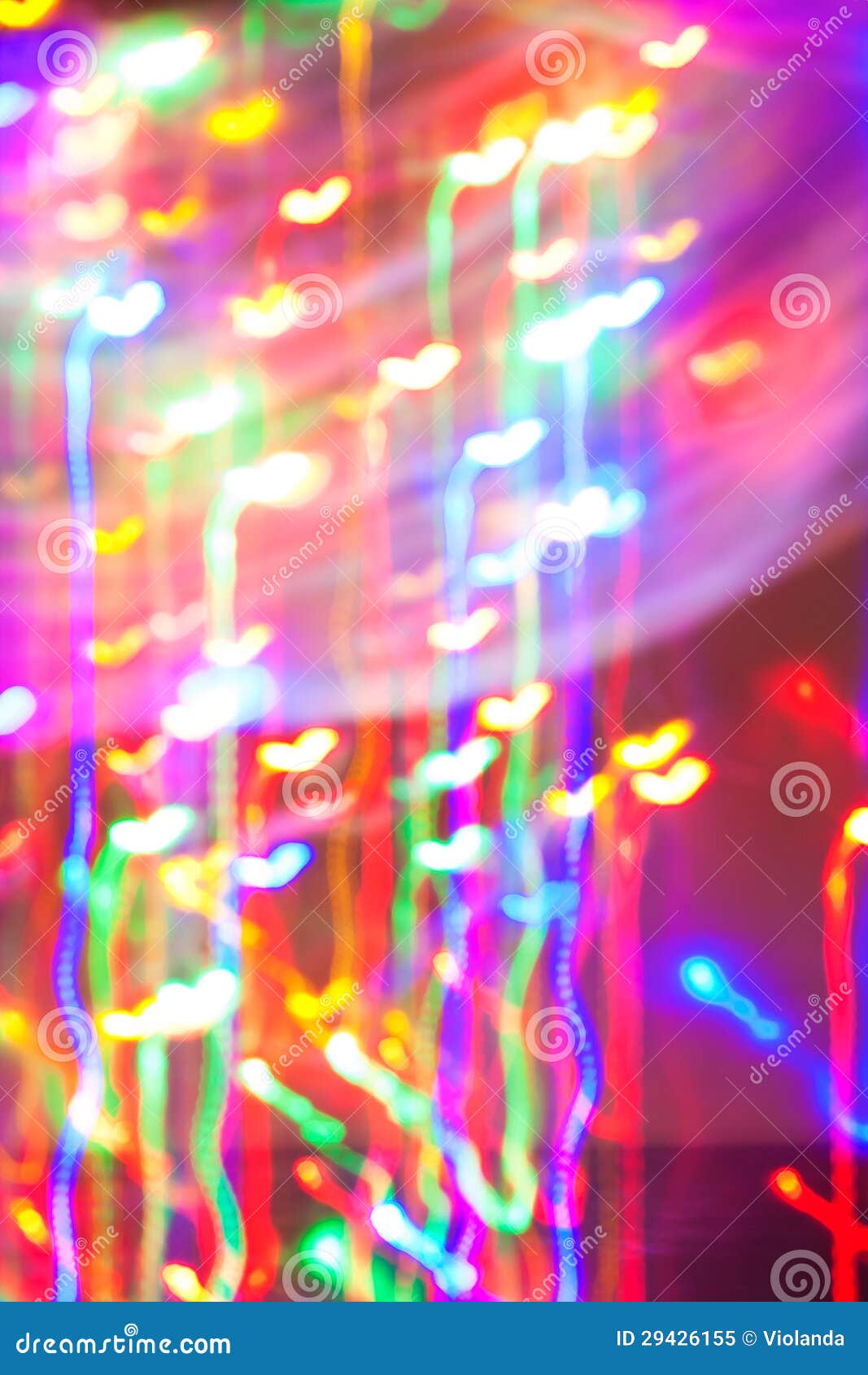 Colored Lighting Effects Heart Stock Image - Image of element ...