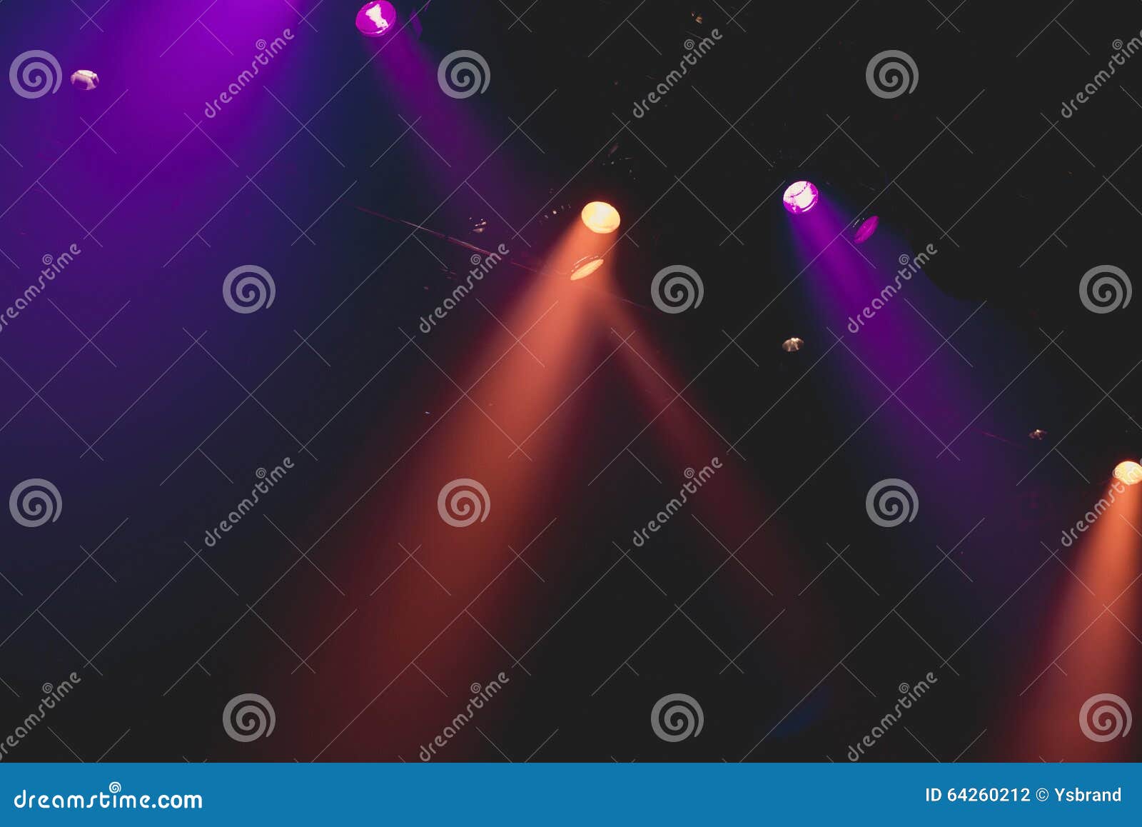Colored Lights in Nightclub. Stock Photo - Image of luminous ...