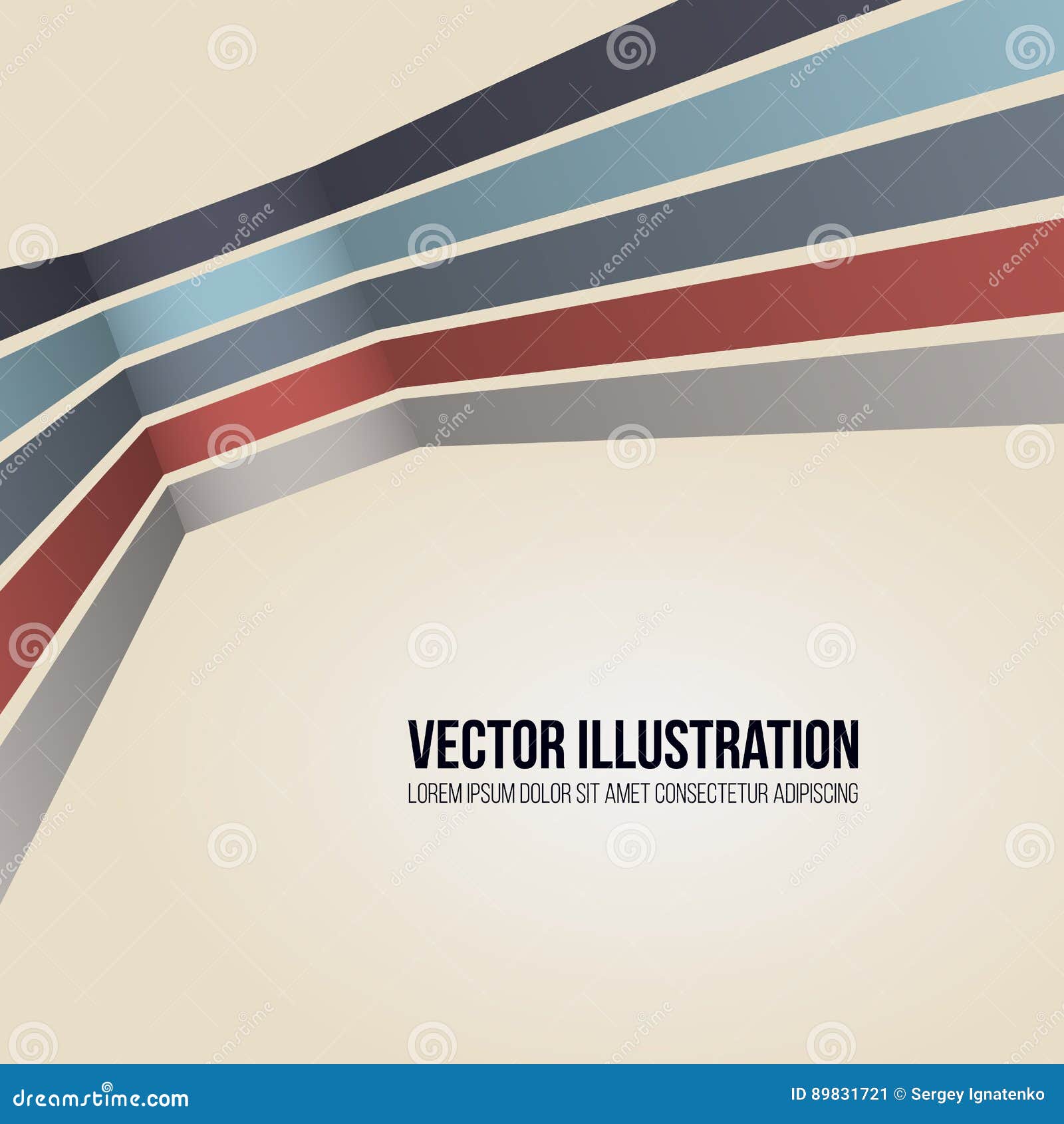 Colored Lines Background. Vector for Your Business Presentations. Stock ...