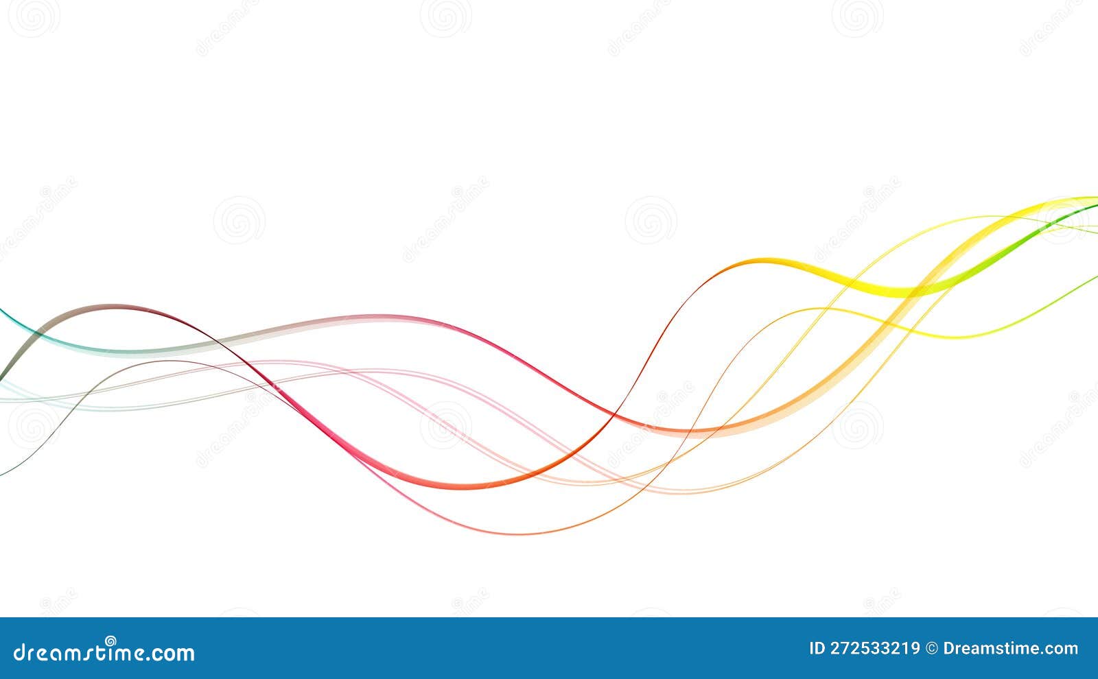 Colored Lines in the Form of a Wave. Design Element Stock Vector ...