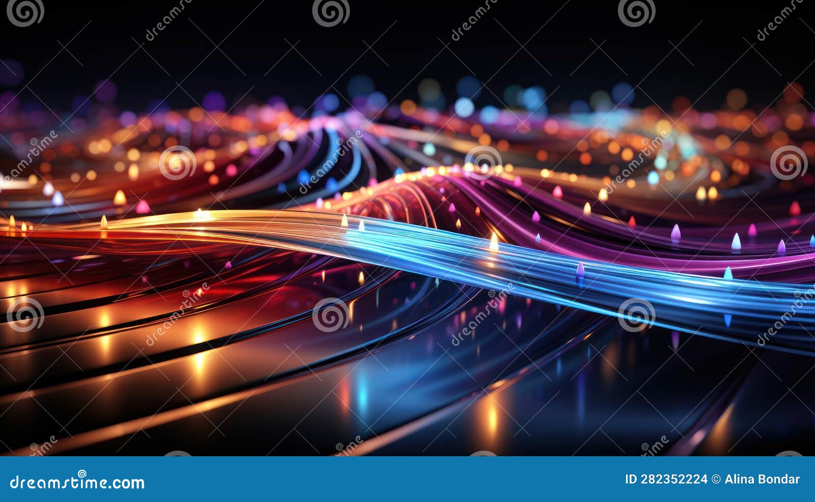 Colored Lines Representing a Virtual Loop in an Image of Interlocking ...