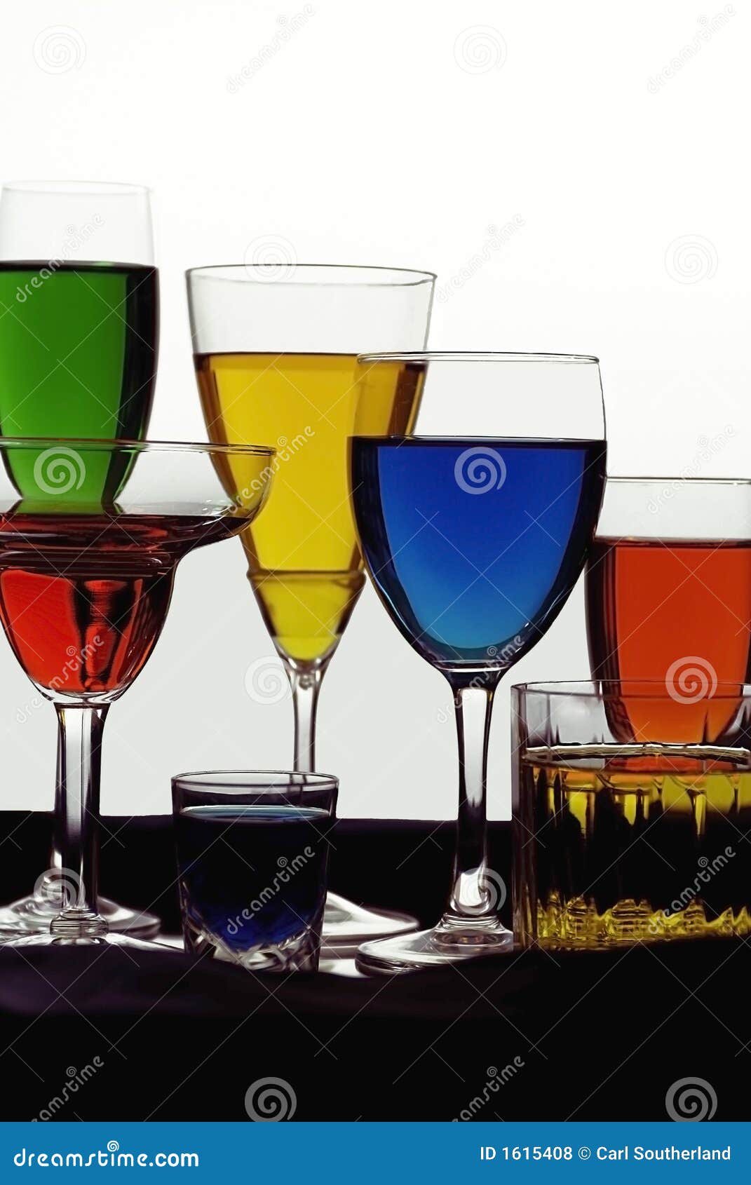 Colored Liquids stock photo. Image of bright, colorful - 1615408