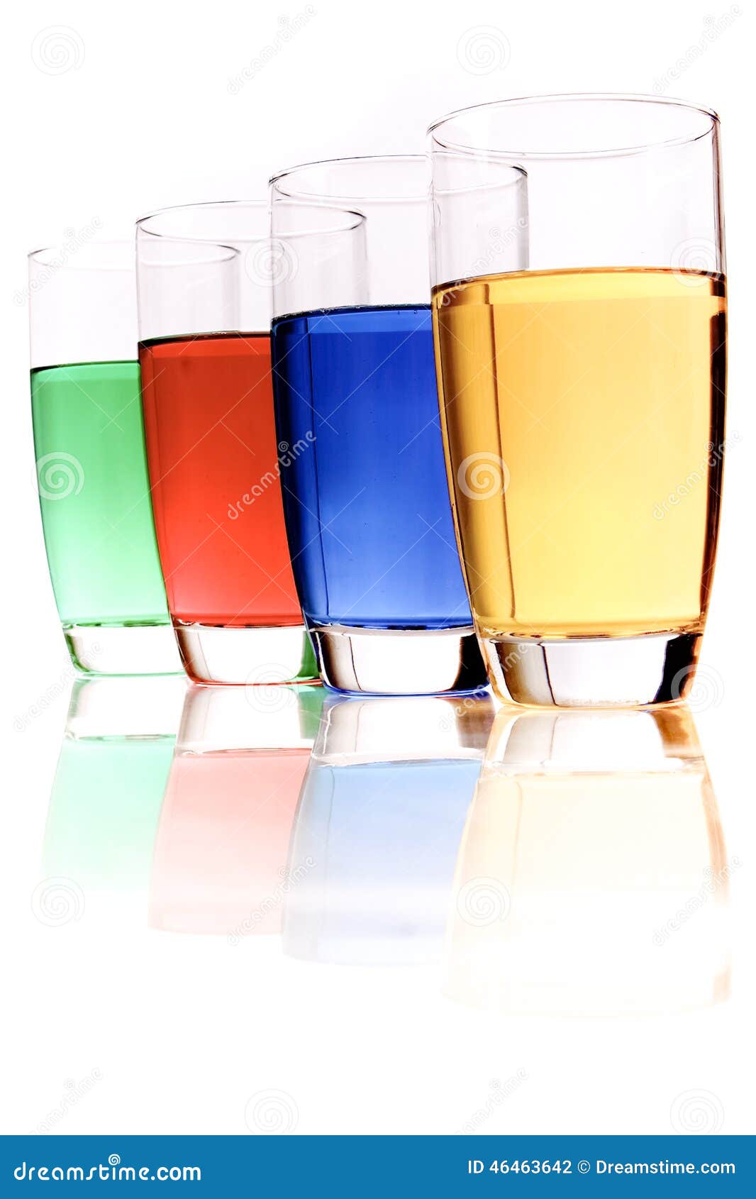 Colored liquids stock photo. Image of white, background - 46463642
