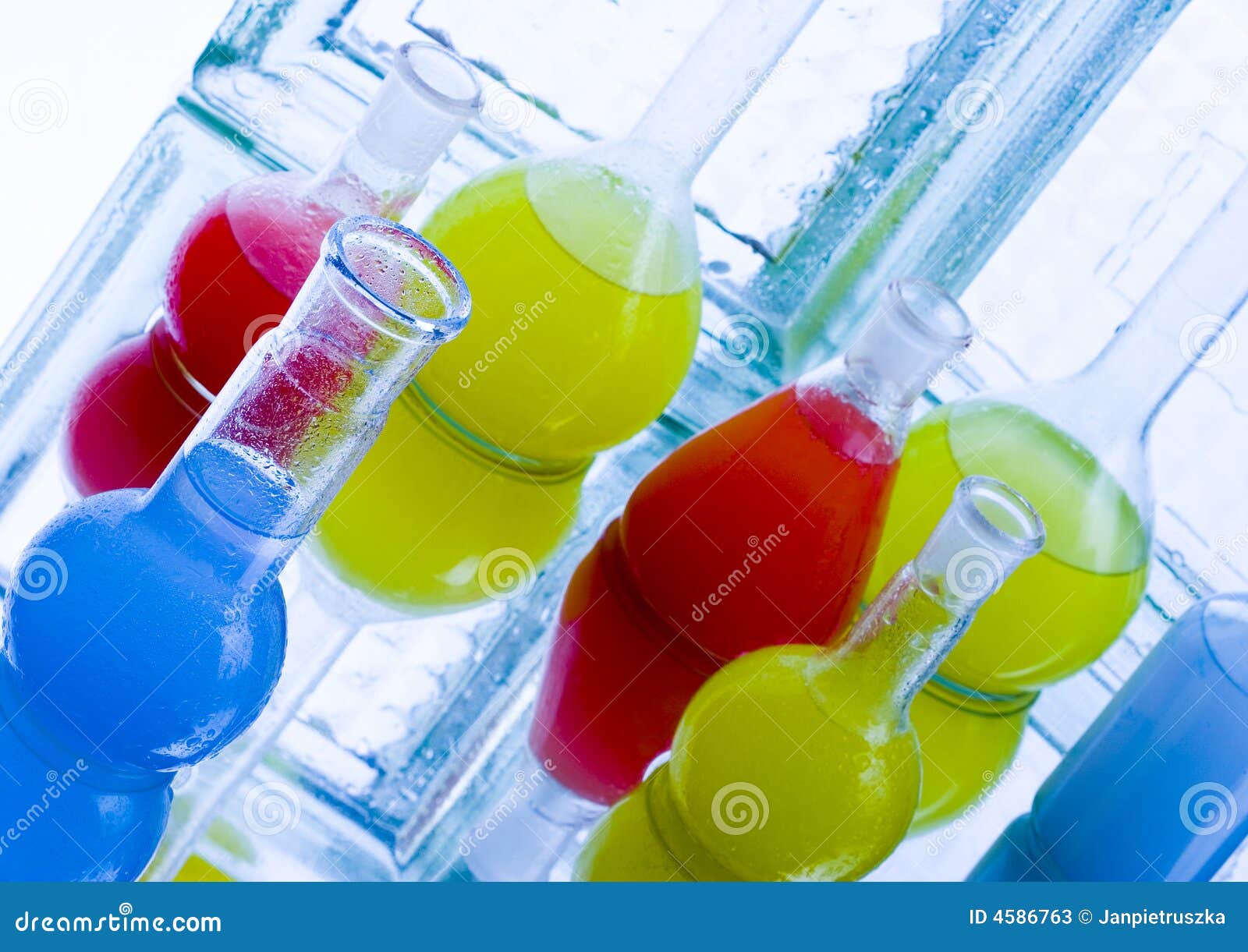 Colored Liquids in Laboratory Stock Image - Image of pharmaceutical ...