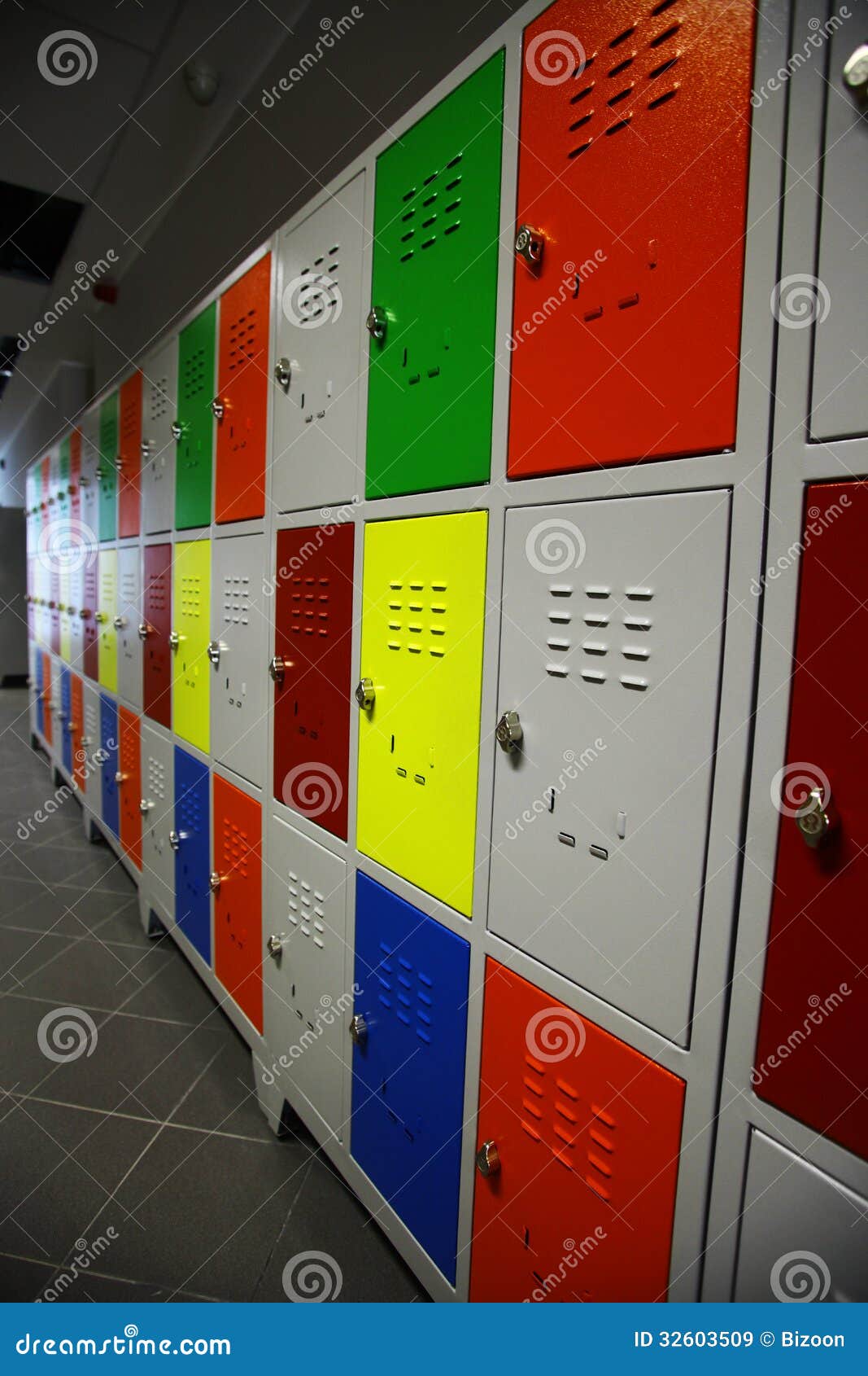 Colored Lockers Royalty Free Stock Images - Image: 32603509