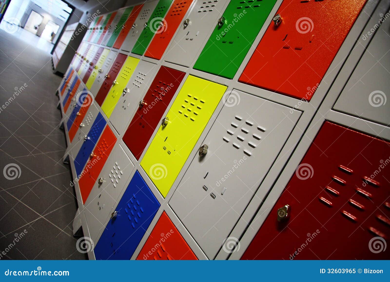 Colored Lockers Royalty Free Stock Photo - Image: 32603965