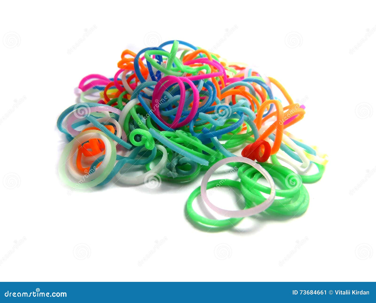 Colored loom bands stock image. Image of curve, band - 73684661