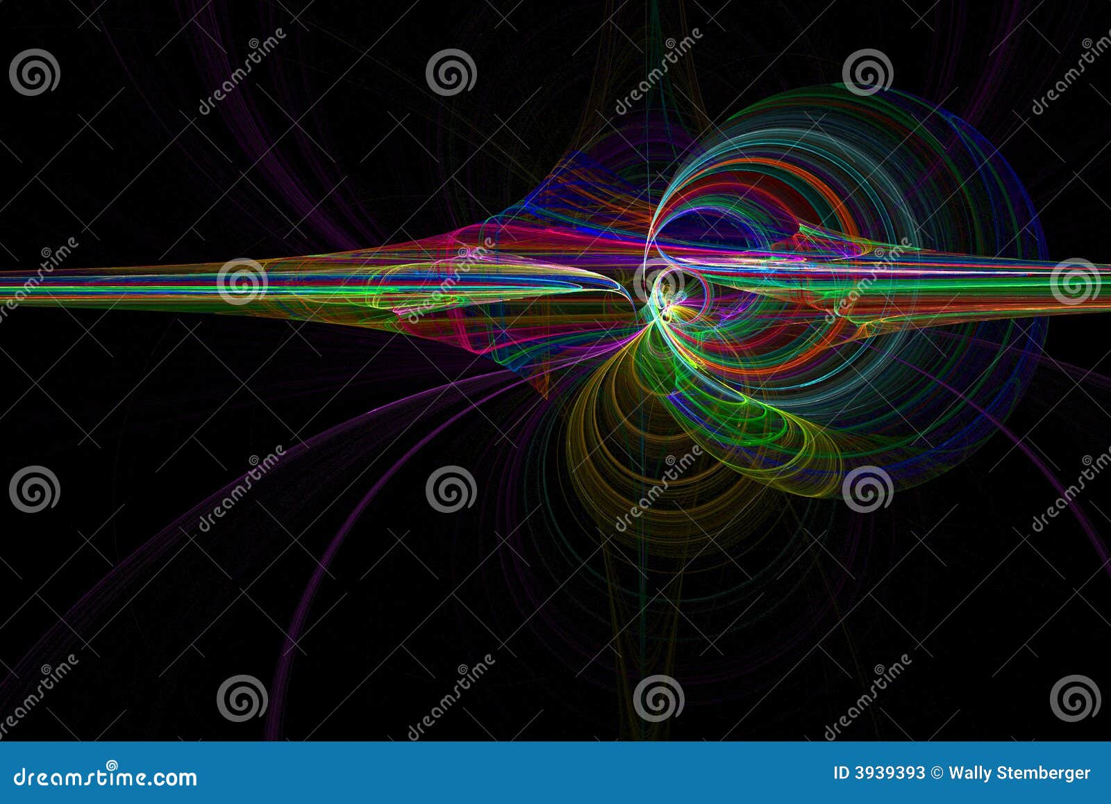 Colored loops and points stock illustration. Illustration of beautiful ...