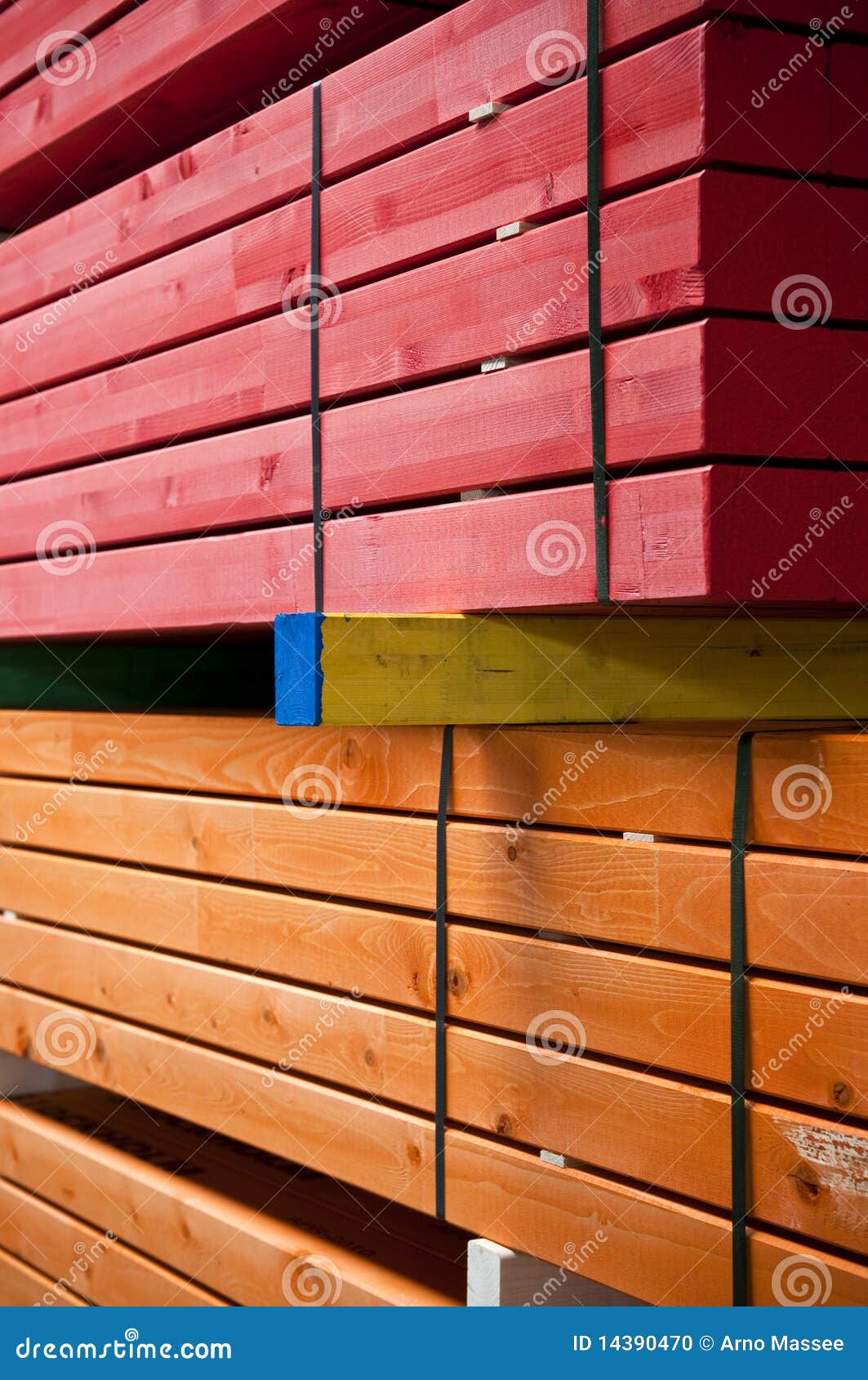 Colored lumber stock photo. Image of warehouse, pine - 14390470