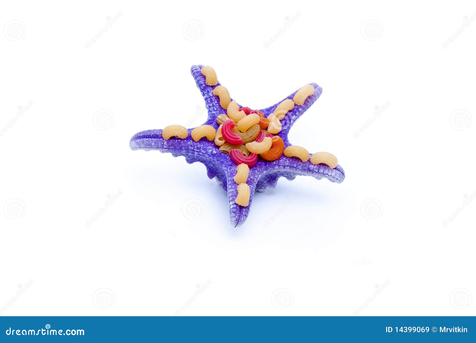 Colored Macaroni, Pasta and Starfish Stock Image - Image of health ...