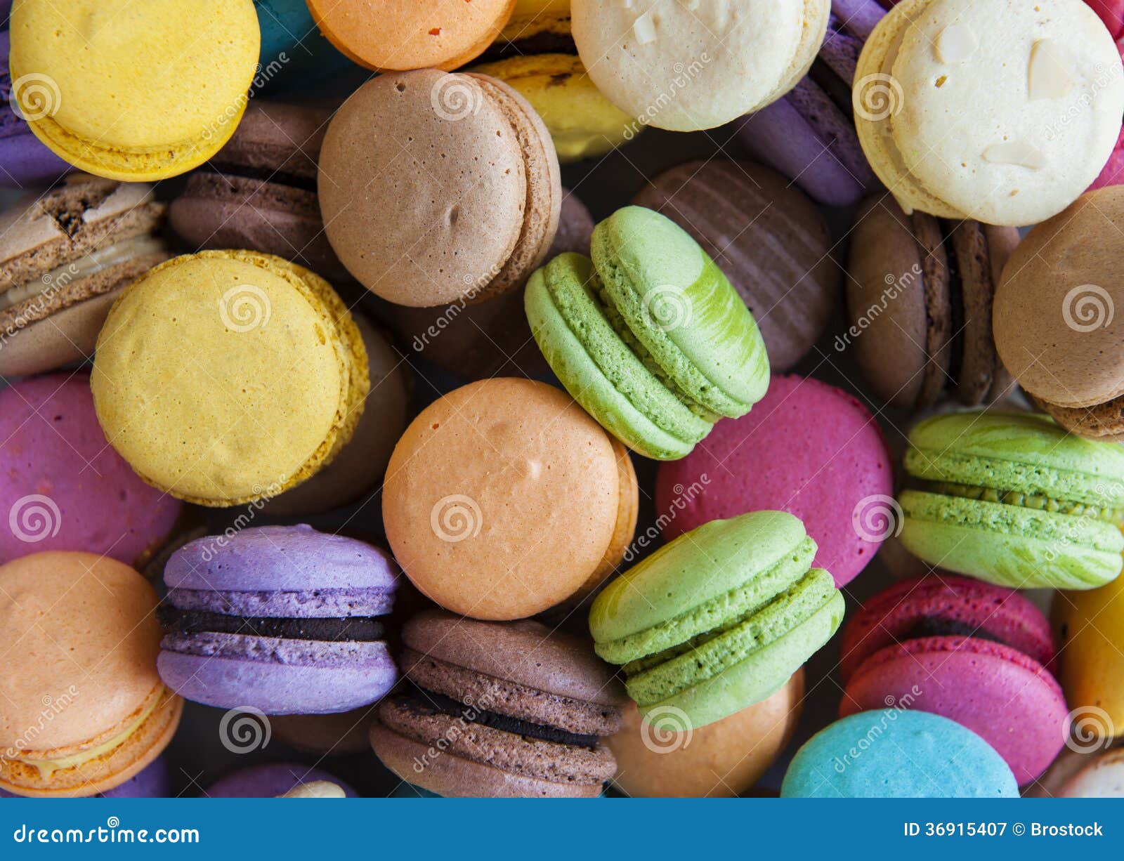 Colored Macarons stock image. Image of europe, dessert - 36915407