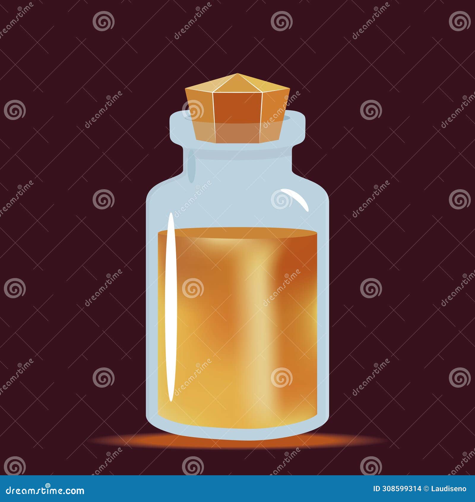 Colored Magical Potion Flask Vector Stock Vector - Illustration of ...
