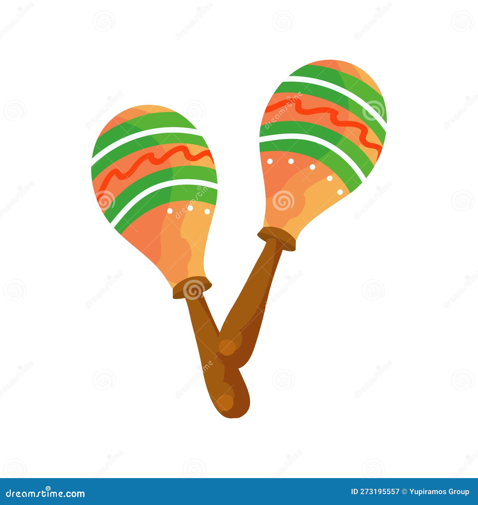 Colored maracas design stock vector. Illustration of salsa - 273195557