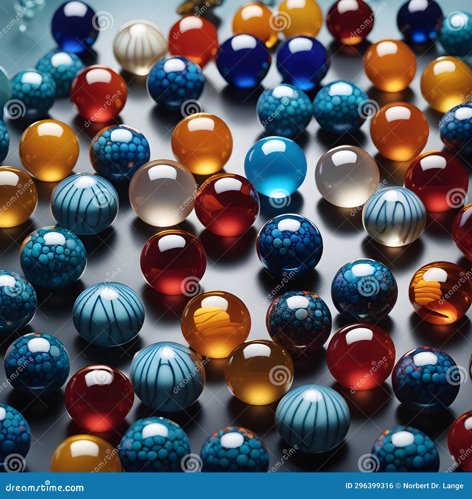Colored Marbles, AI-generatet Stock Photo - Image of colorful ...