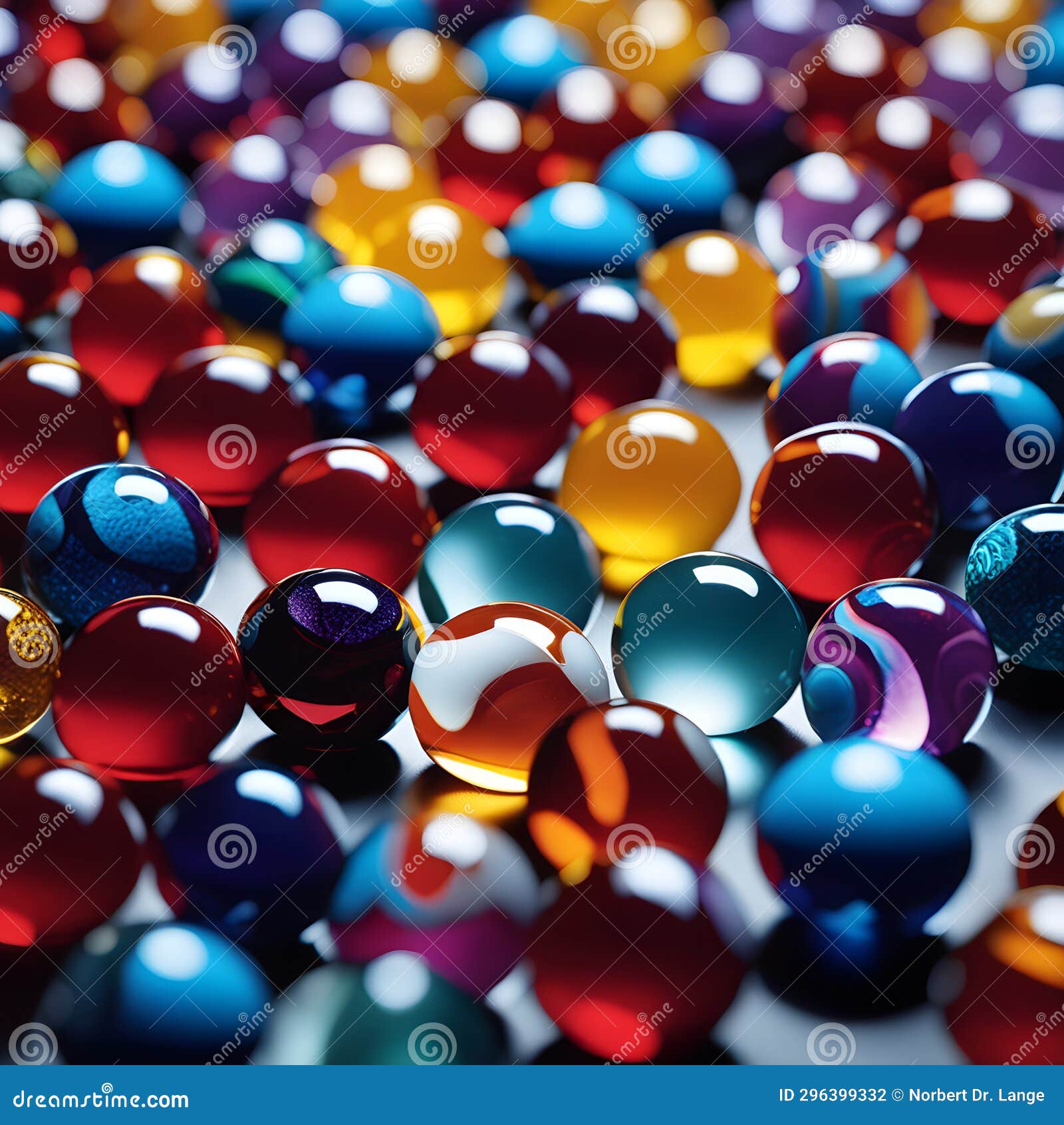 Colored Marbles, AI-generatet Stock Illustration - Illustration of ...