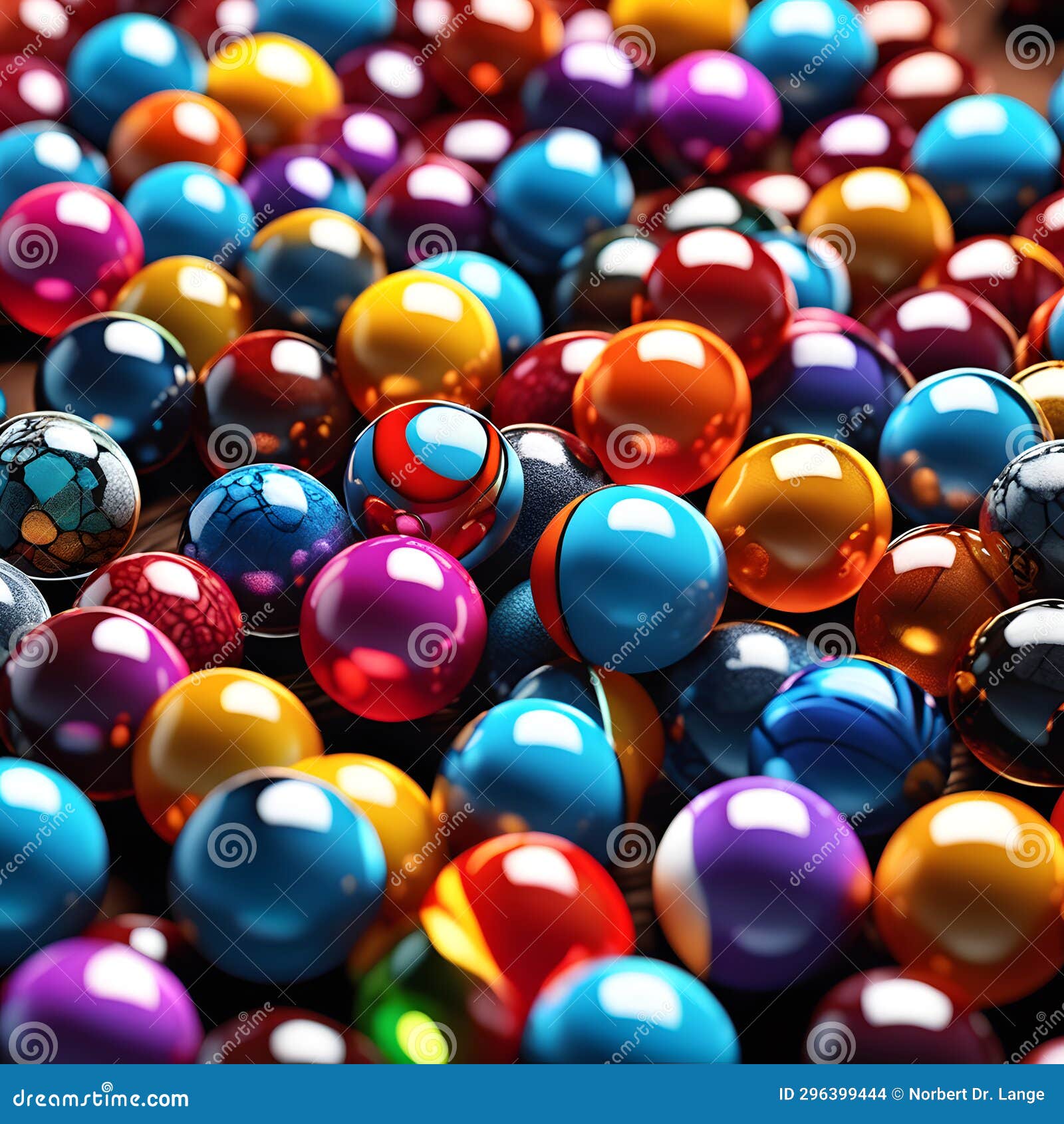 Colored Marbles, AI-generatet Stock Photo - Image of collect ...