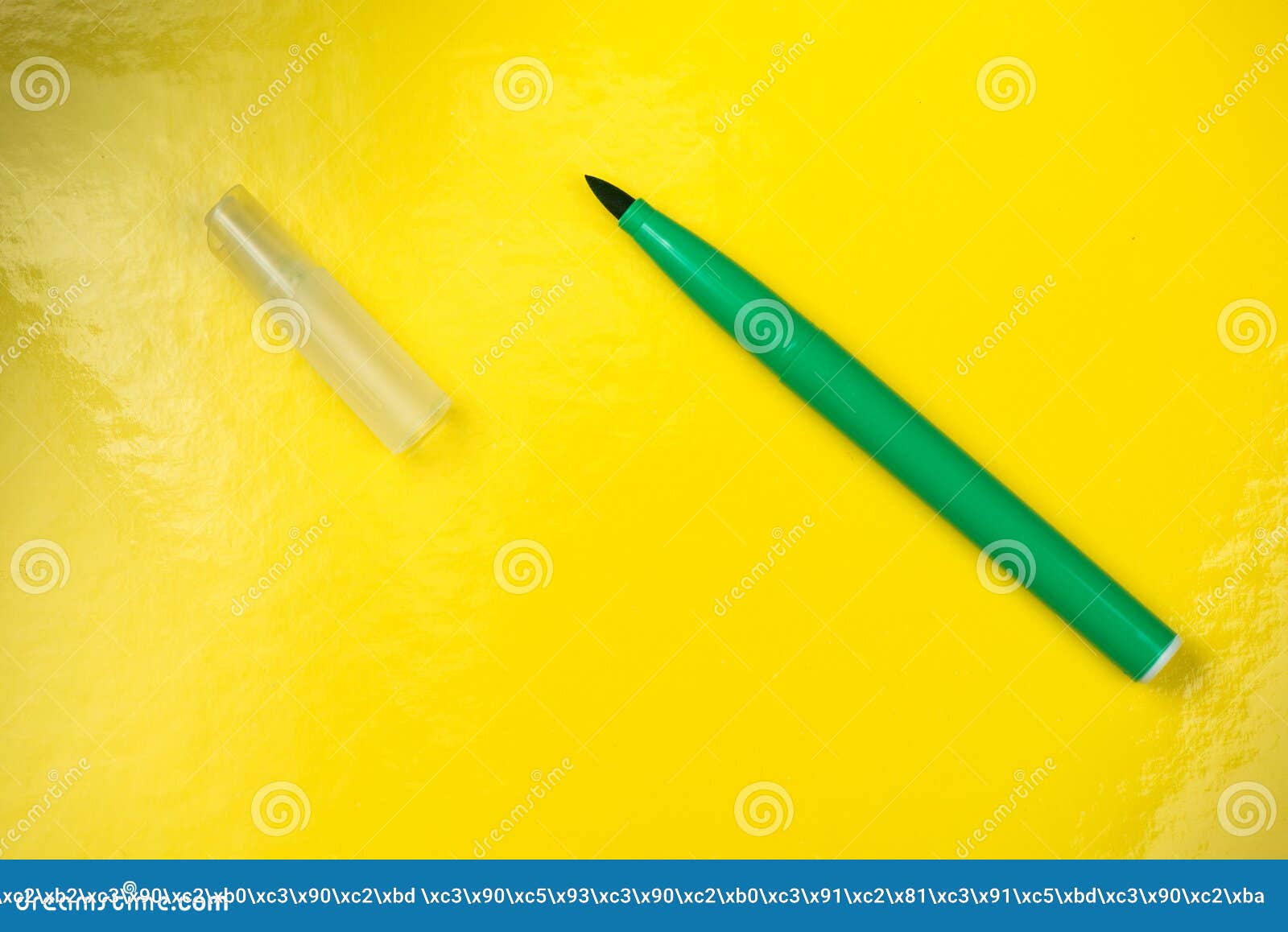 Colored Markers Close-up. Markers Stock Photo - Image of green, draw ...
