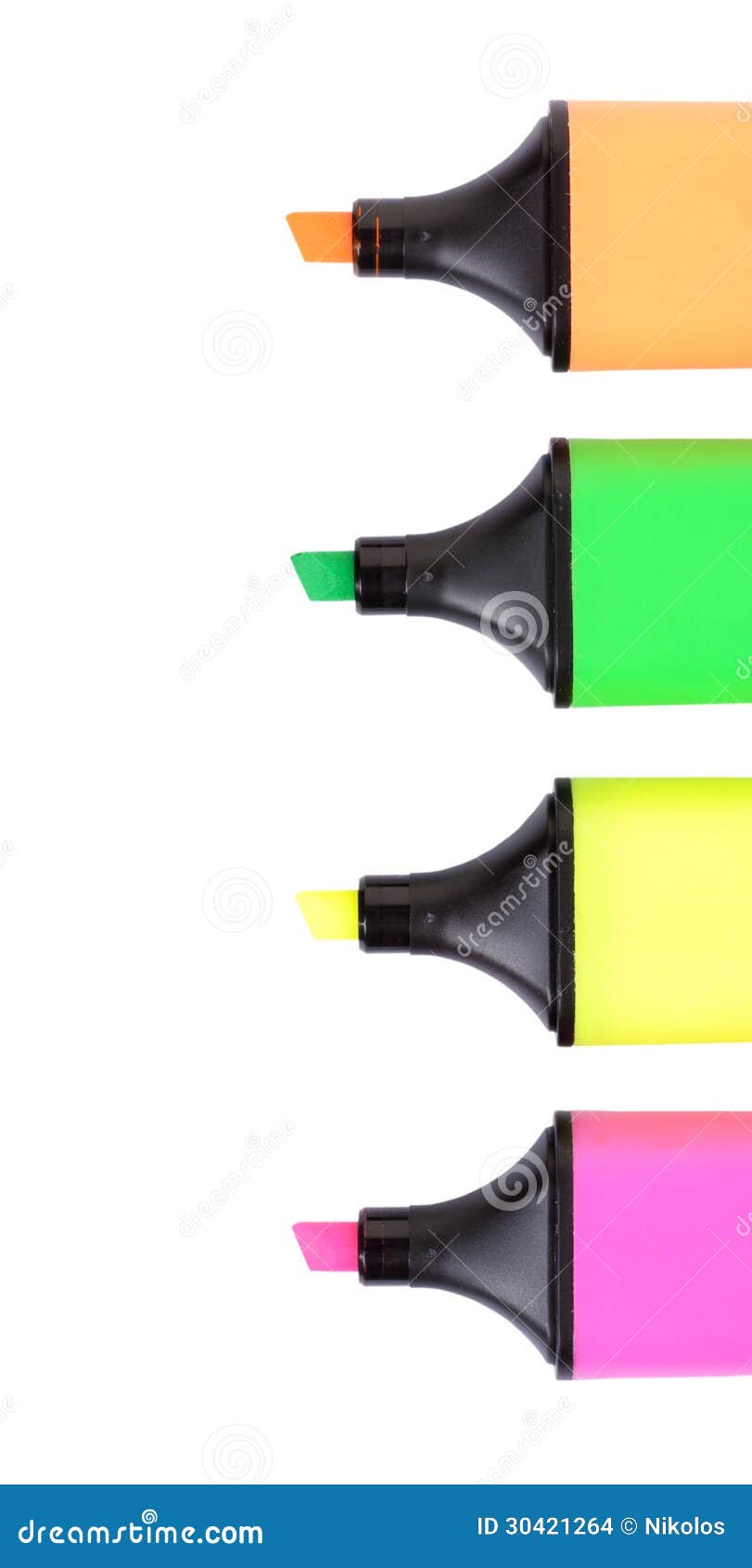 The colored markers stock photo. Image of background - 30421264
