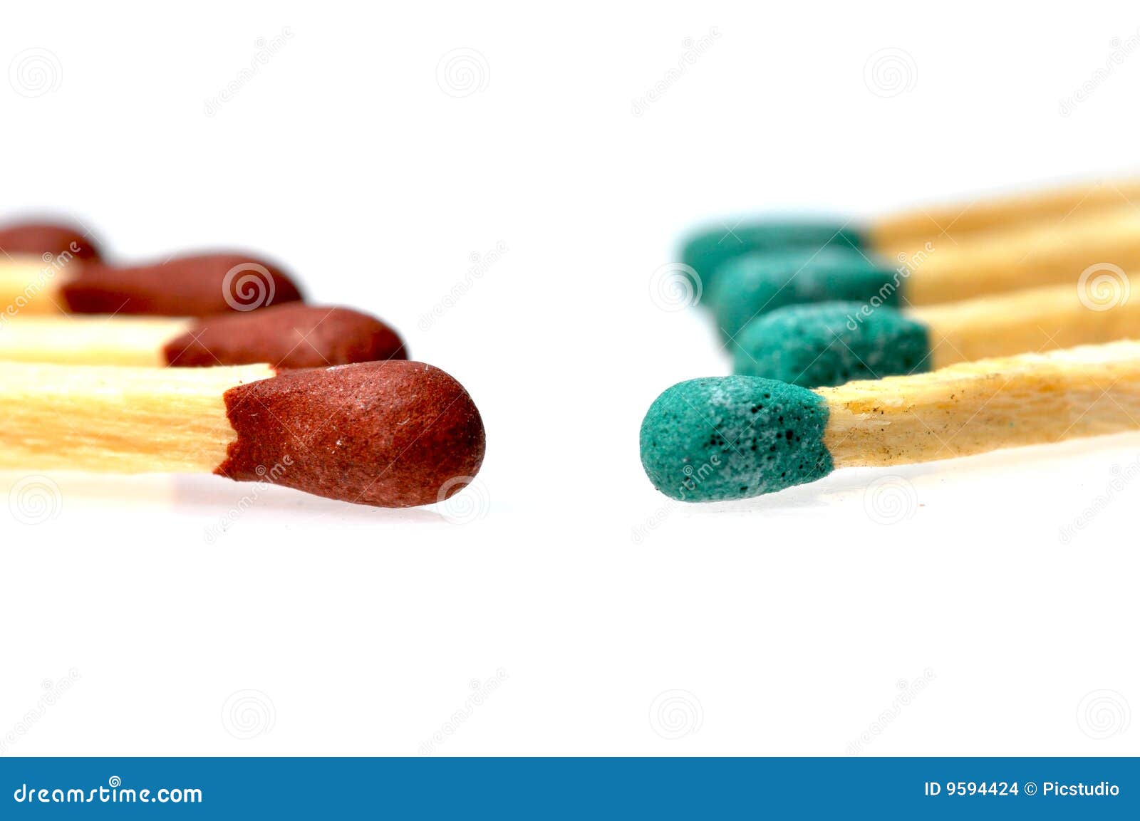 Colored matchsticks stock photo. Image of lighting, colours - 9594424