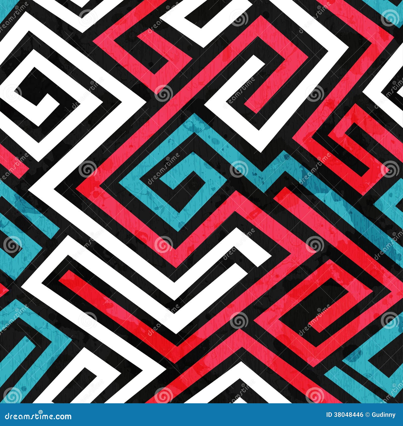 Red Maze Seamless Texture Cartoon Vector | CartoonDealer.com #38185617