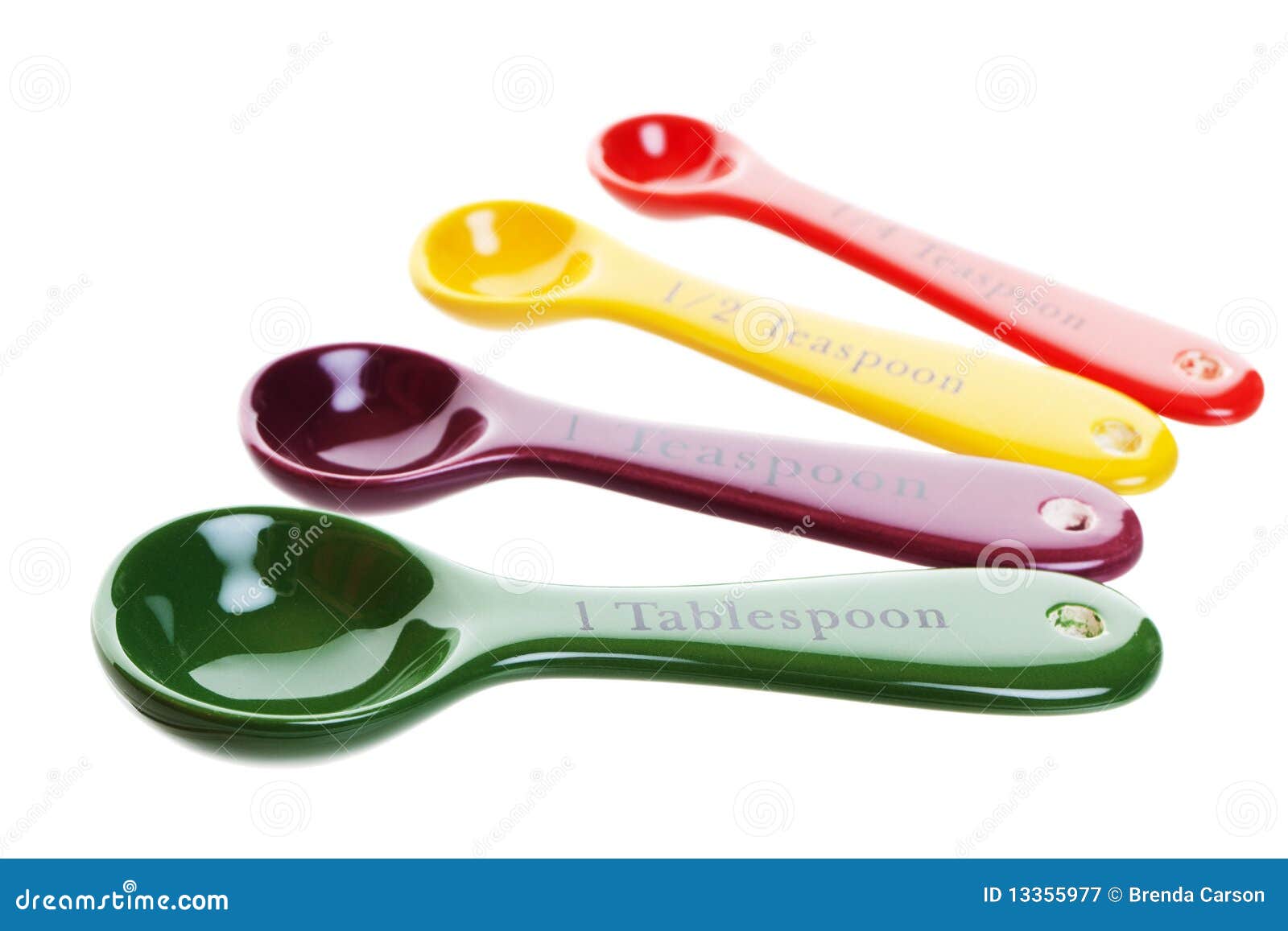 Colored Measuring Spoons stock image. Image of clean - 13355977