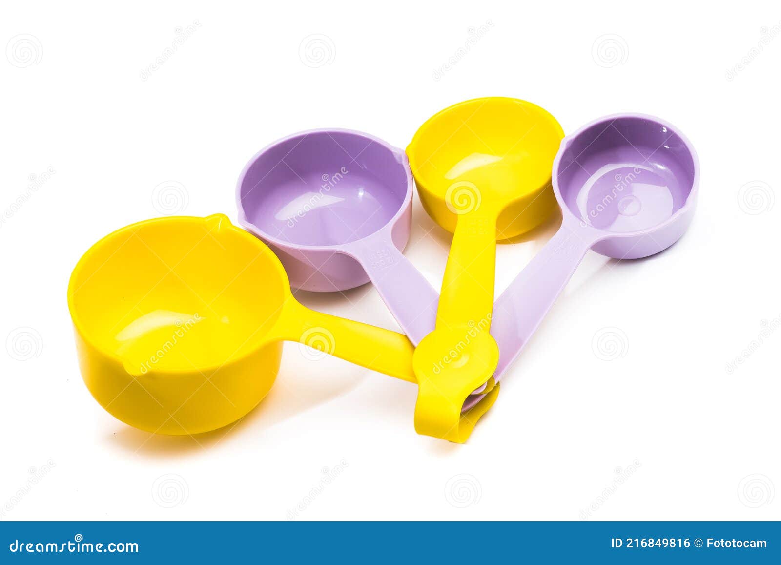Colored Measuring Spoons Isolated on White Stock Photo - Image of ...