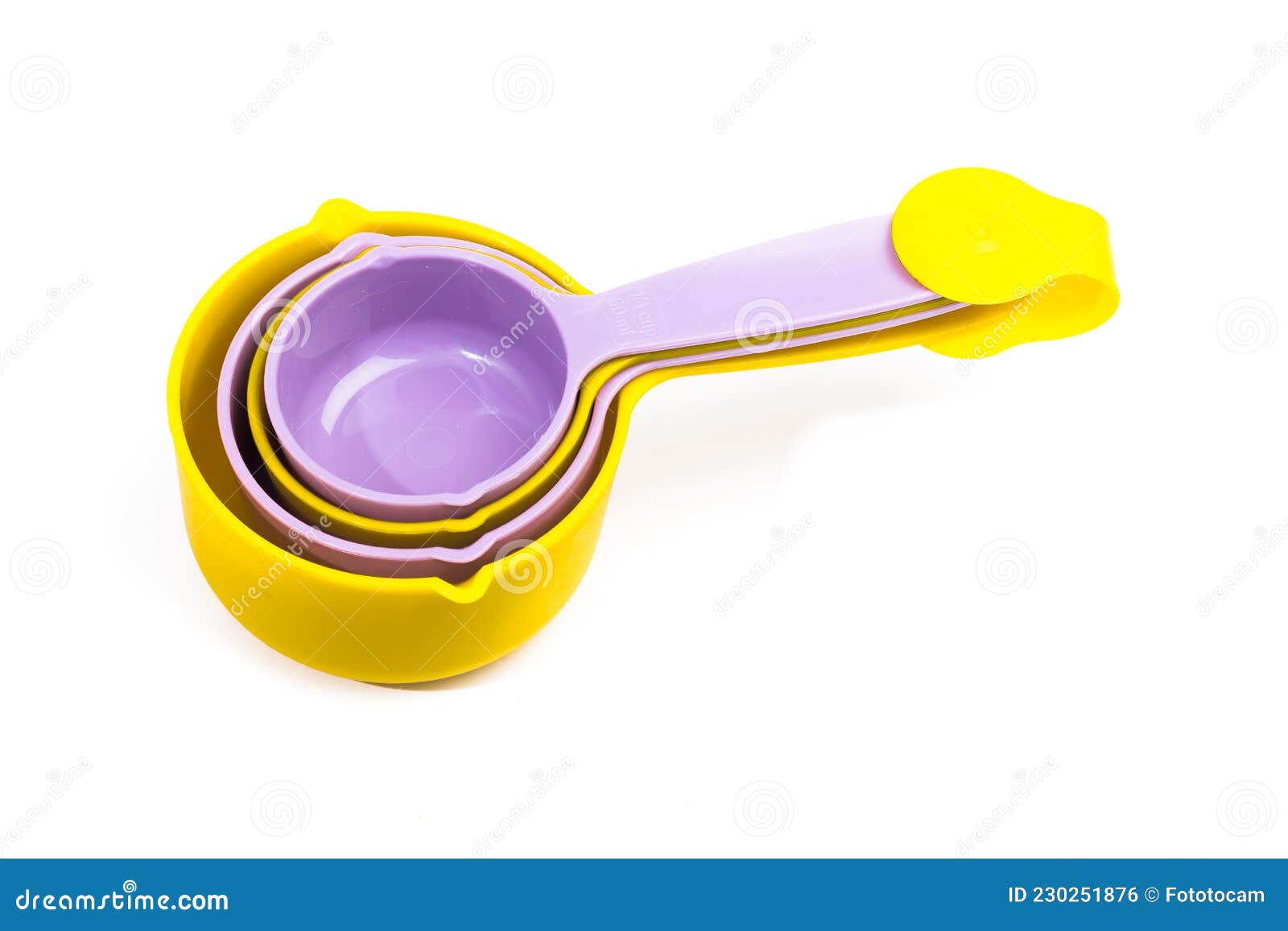 Colored Measuring Spoons Isolated on White Stock Photo - Image of ...