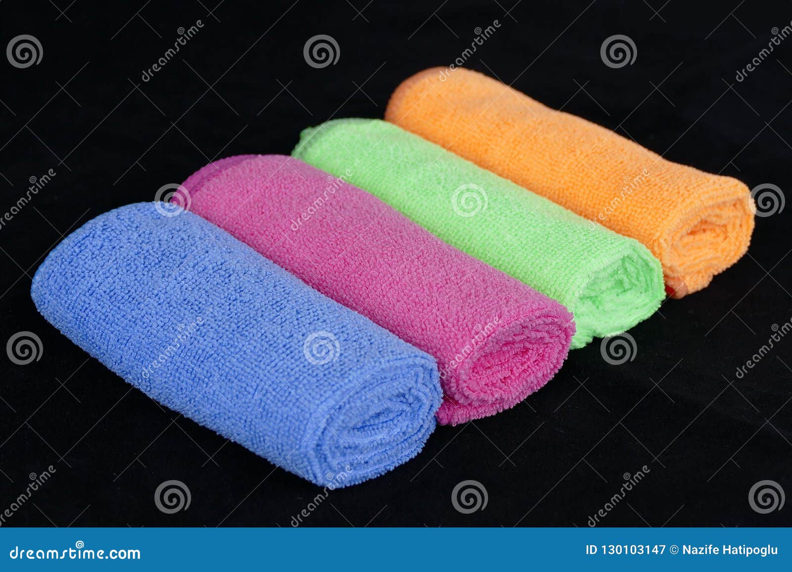 Colored Microfiber Cleaning Cloths,blue, Green, Orange and Pink ...