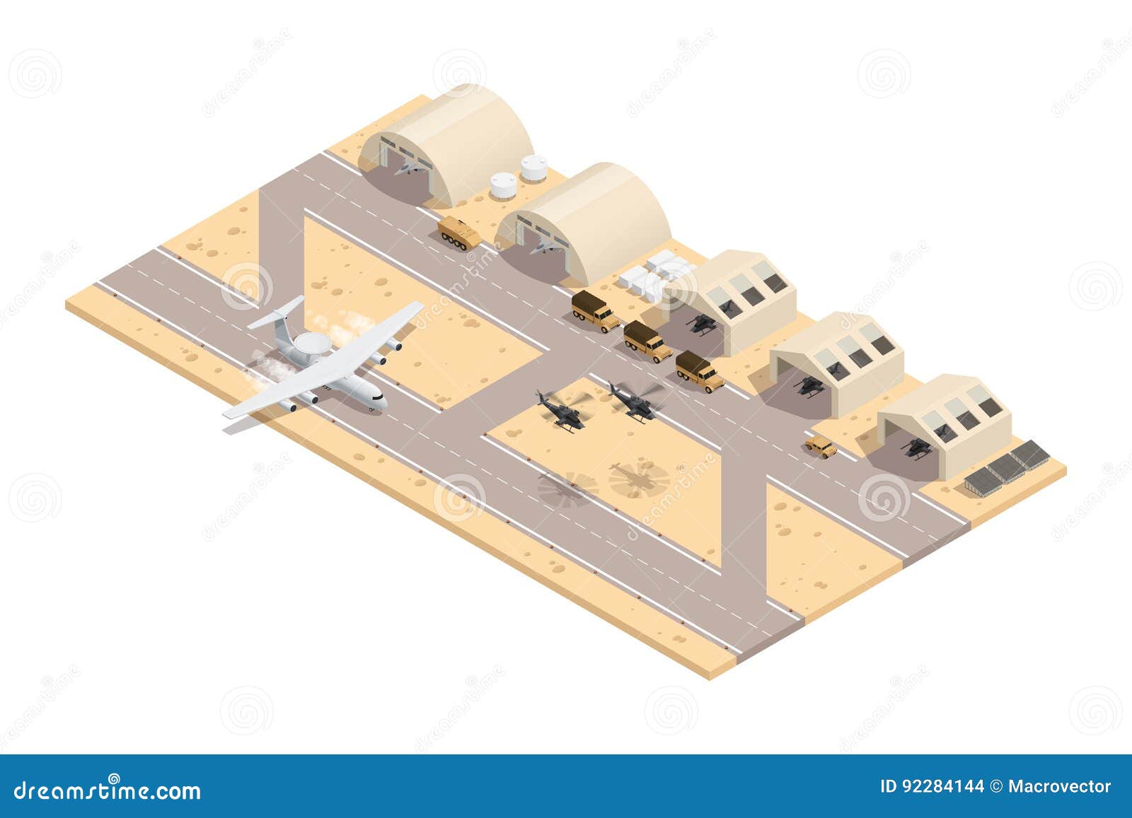 Military War Set Isometric Rocket Salvo Fire System On A Wheeled ...