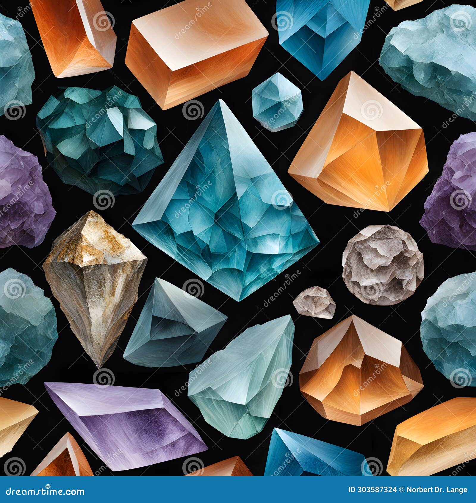 Colored Minerals, Ai-generatet Stock Photo - Image of rock, crystal ...