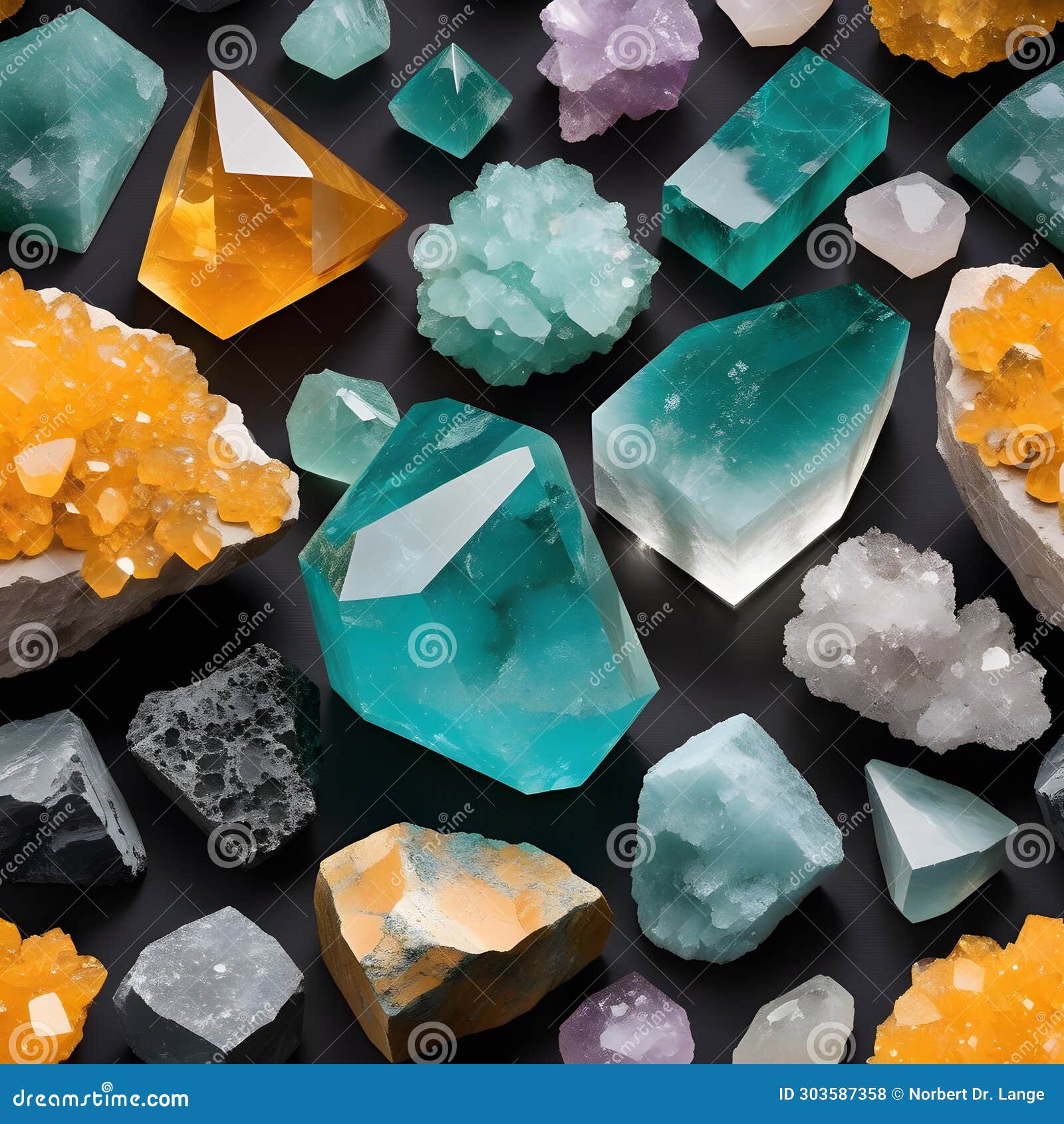 Colored Minerals, Ai-generatet Stock Photo - Image of mineralien ...