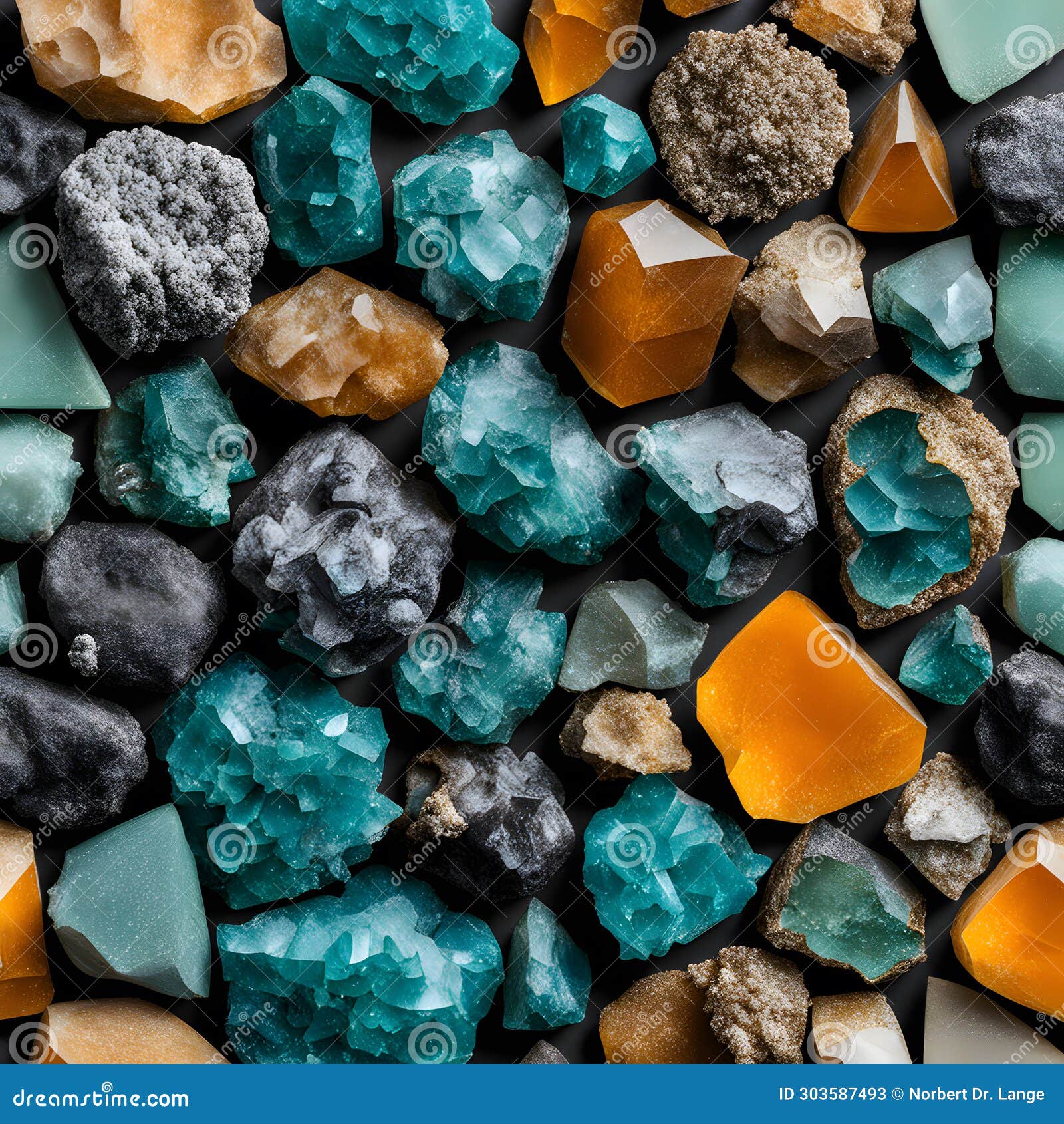 Colored Minerals, Ai-generatet Stock Image - Image of berggkristall ...
