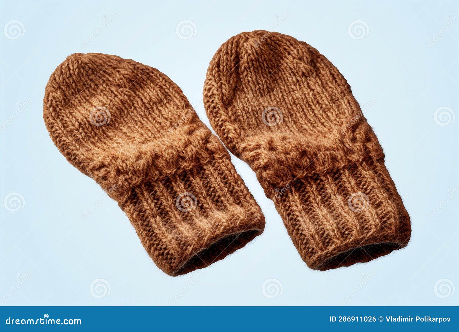 Colored Mittens Isolated on White Background Stock Photo - Image of ...