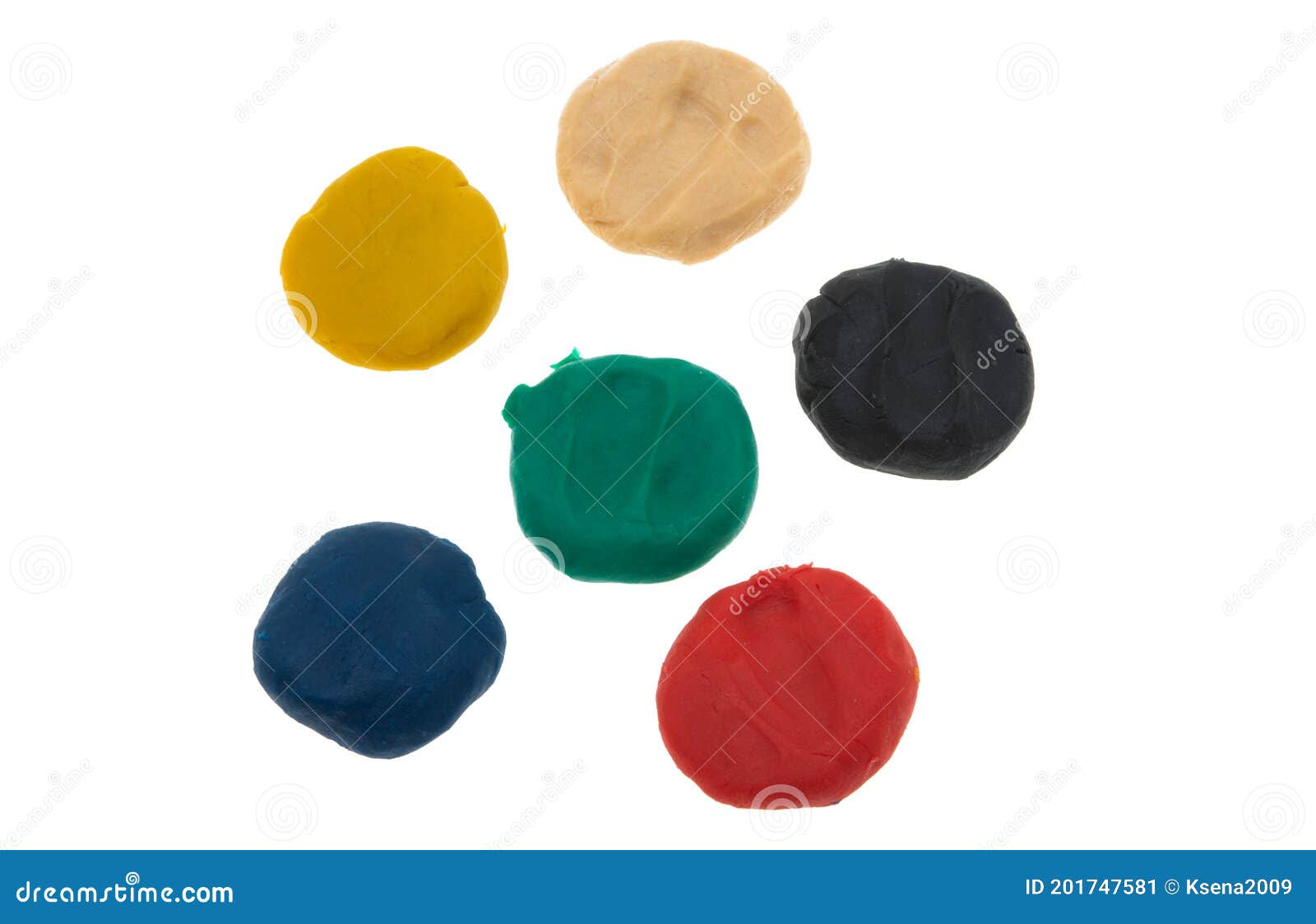 Colored Modeling Clay Isolated Stock Image - Image of putty, educate ...