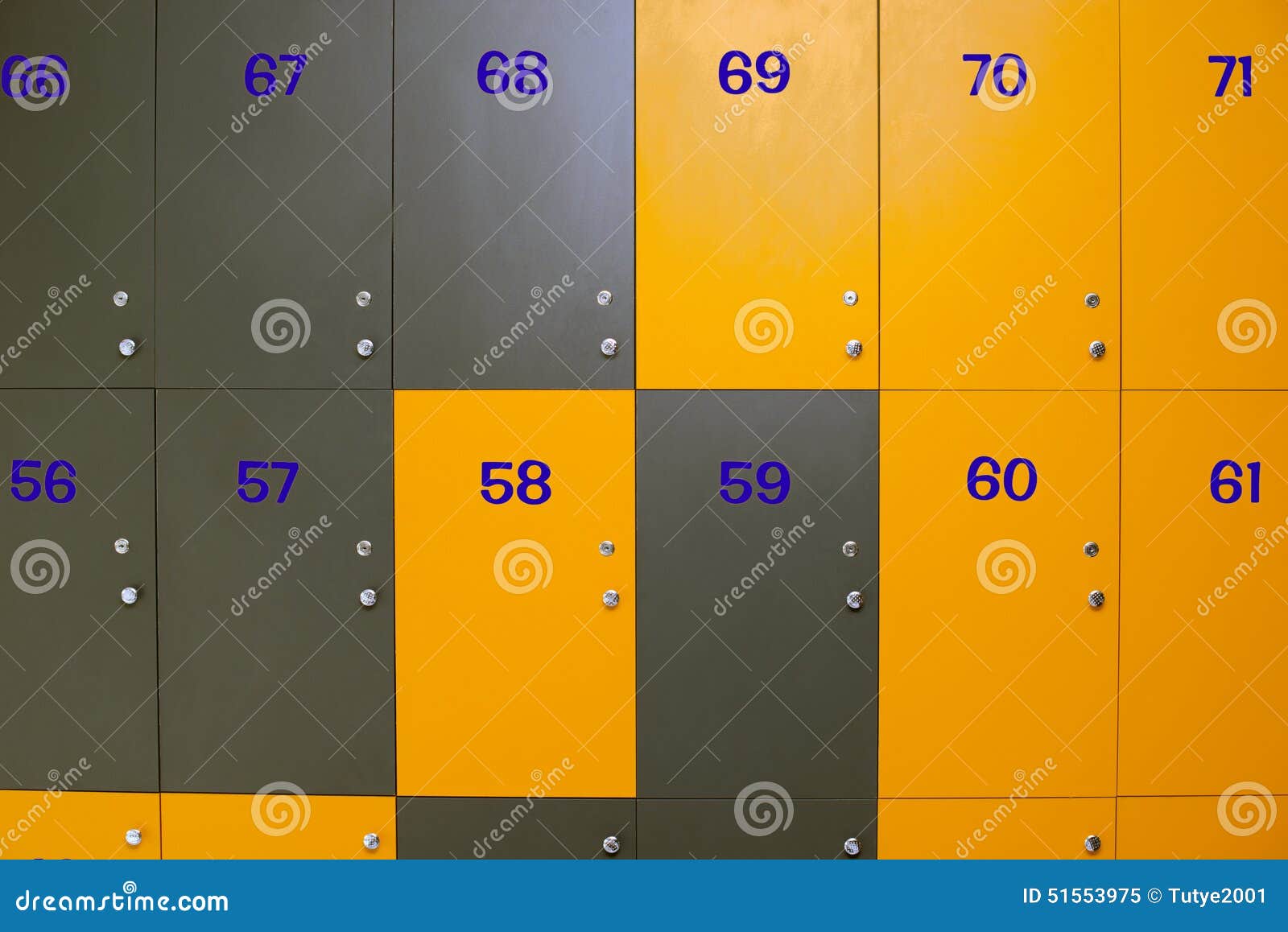 Colored modern locker room stock image. Image of natural - 51553975