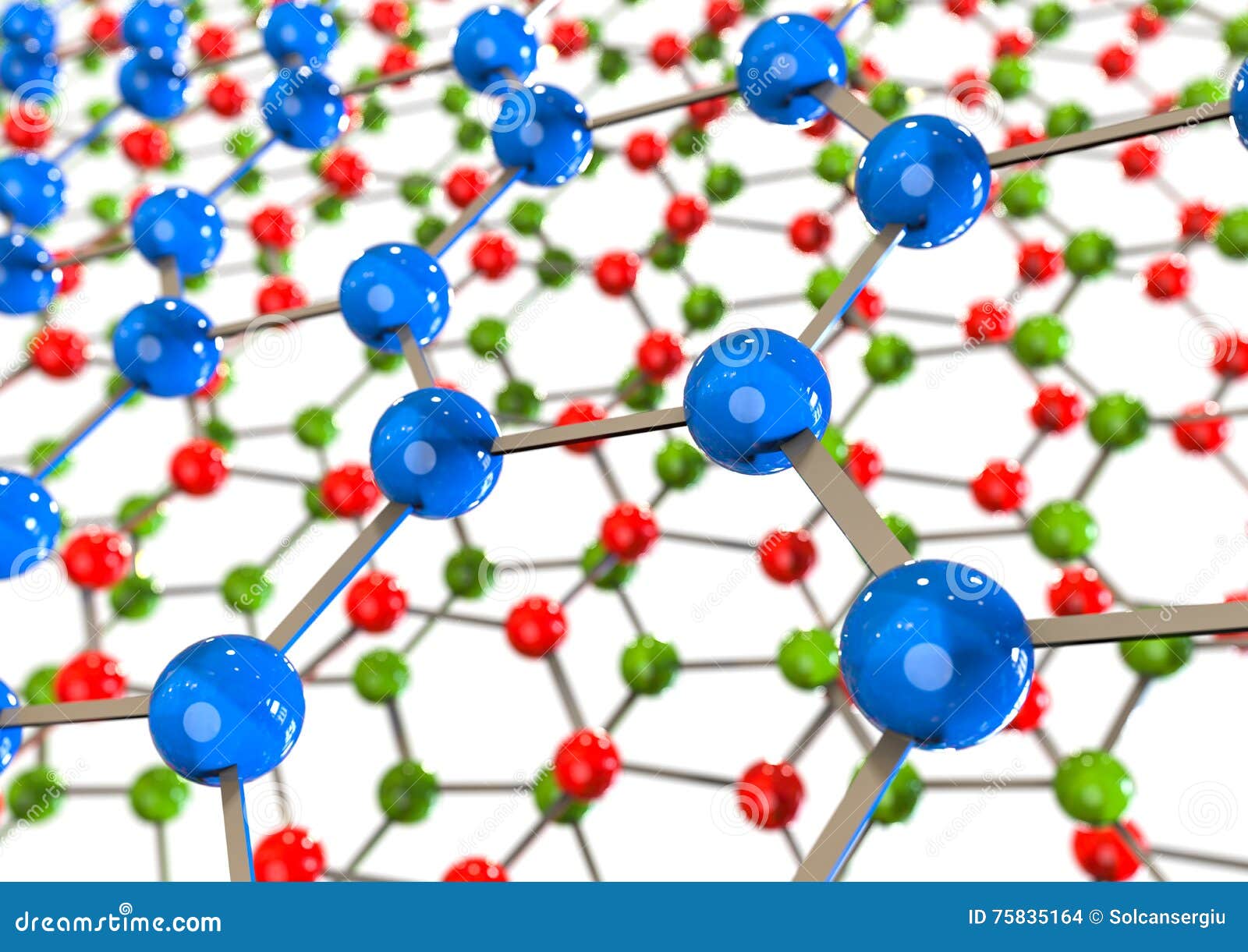 Colored Molecules stock illustration. Illustration of green - 75835164