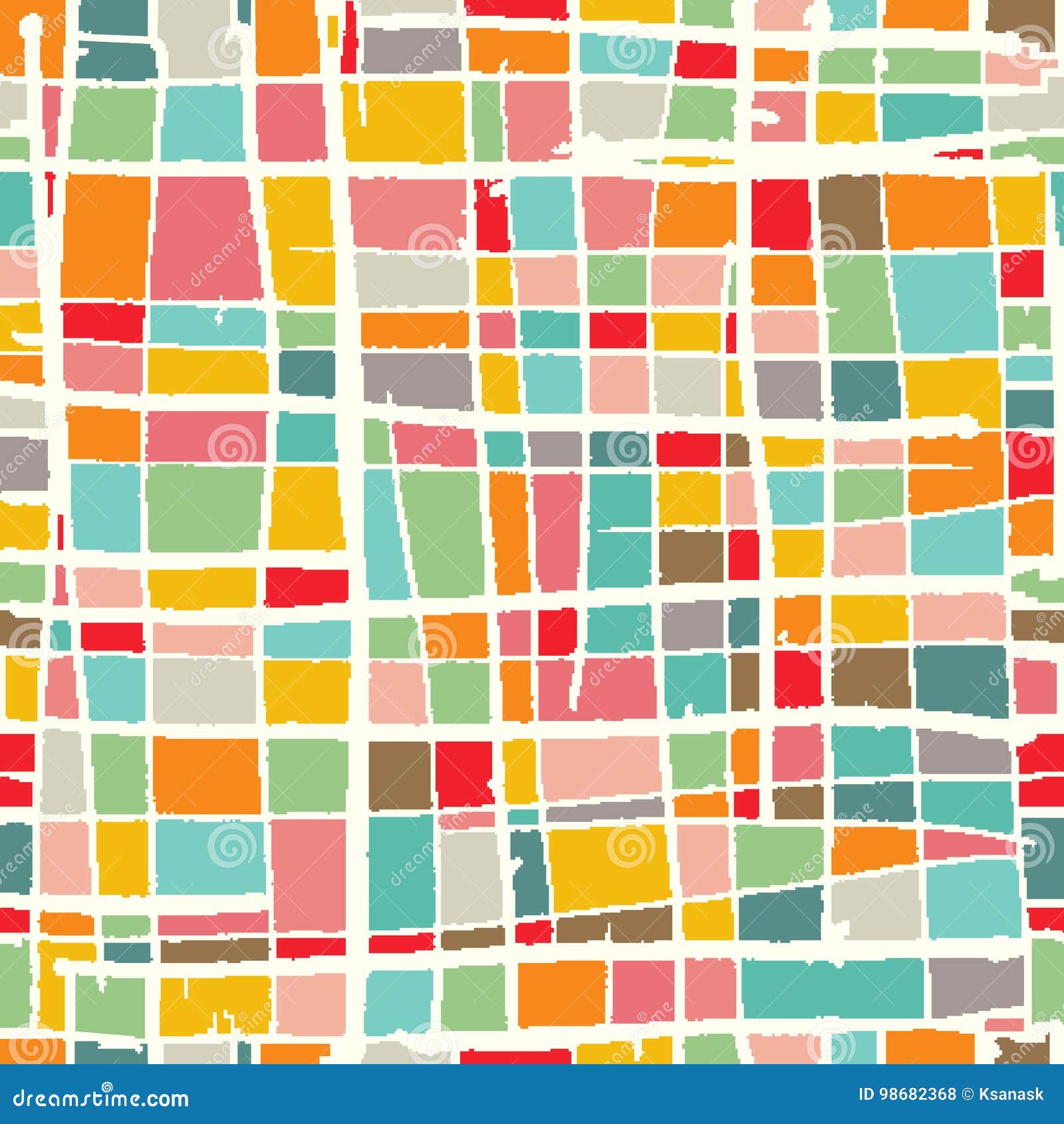 Colored mosaic background. stock vector. Illustration of paper - 98682368