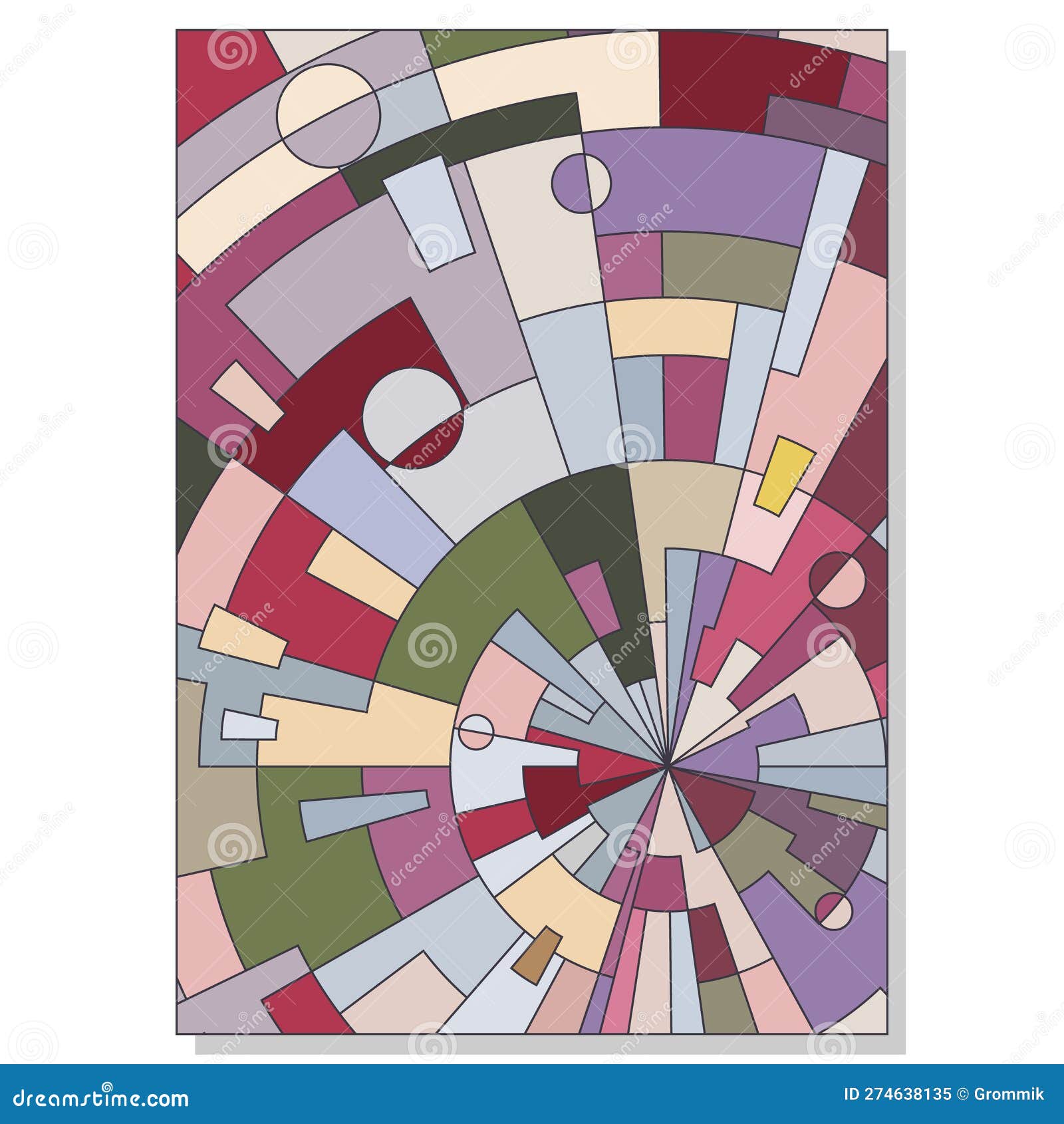 Colored Mosaic Background. A Template For Creative Ideas, Interiors ...